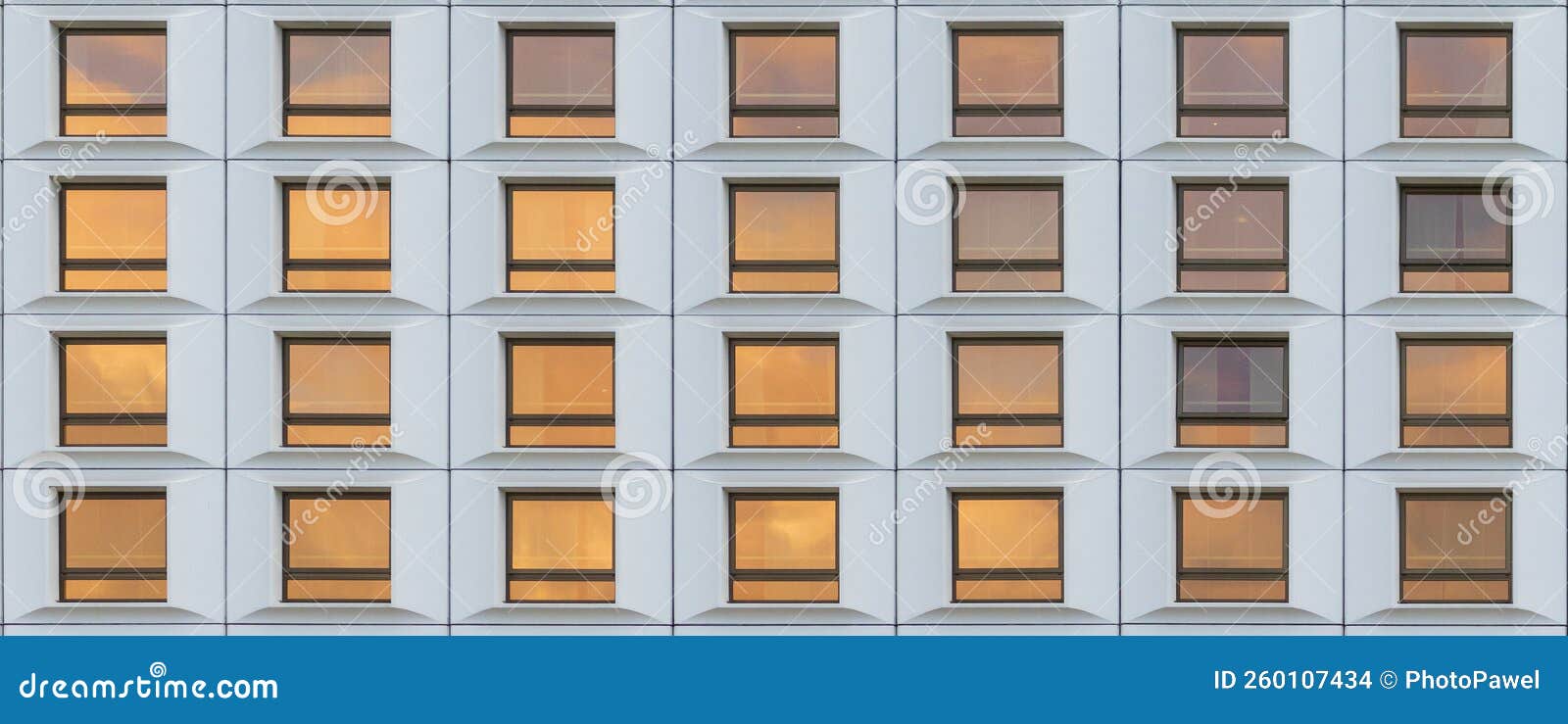 Geometric Window Building As Abstract Texture. Building Windows Pattern ...