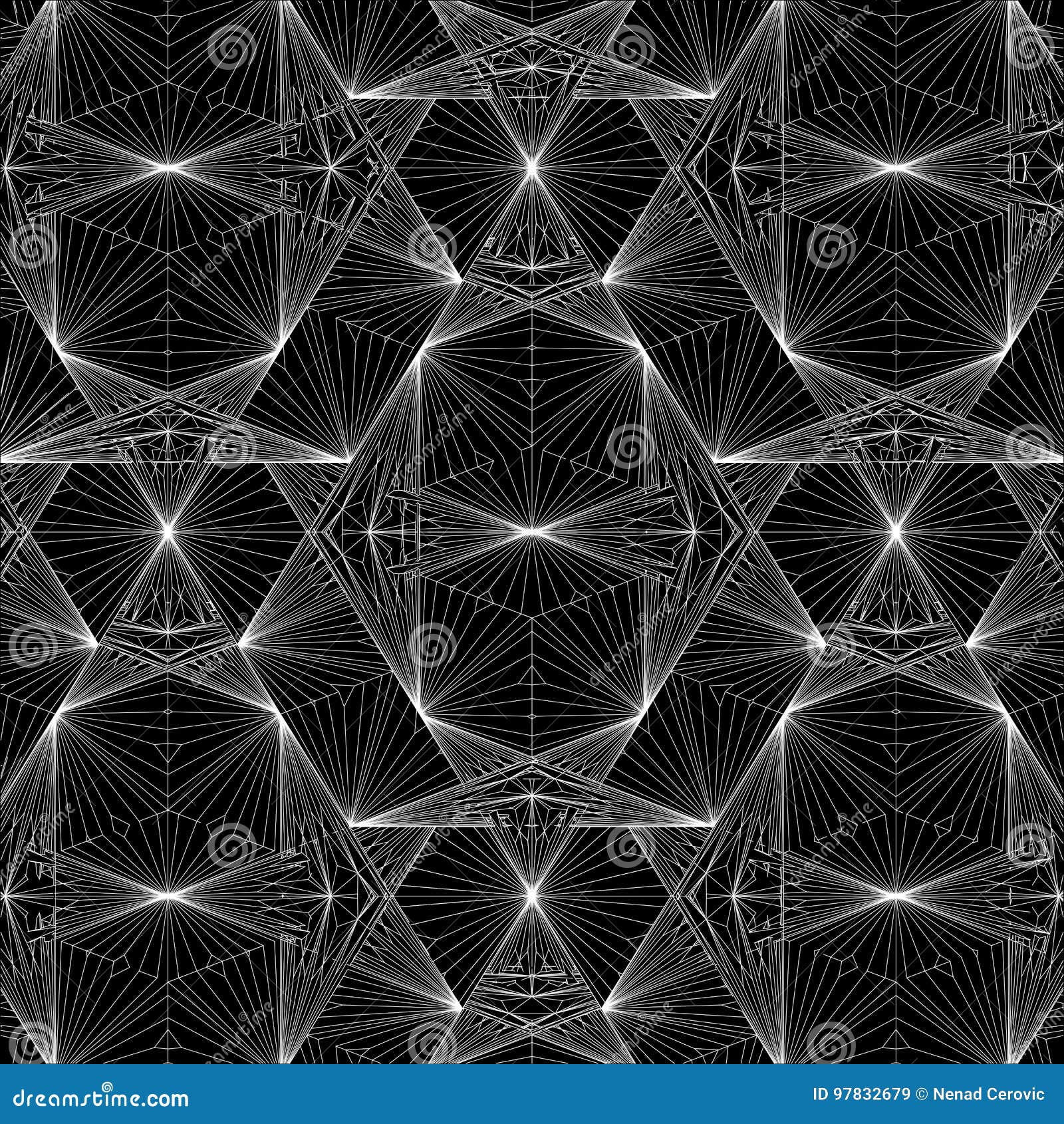 Geometric Wire Line Structure Illustration Vector Stock Vector ...