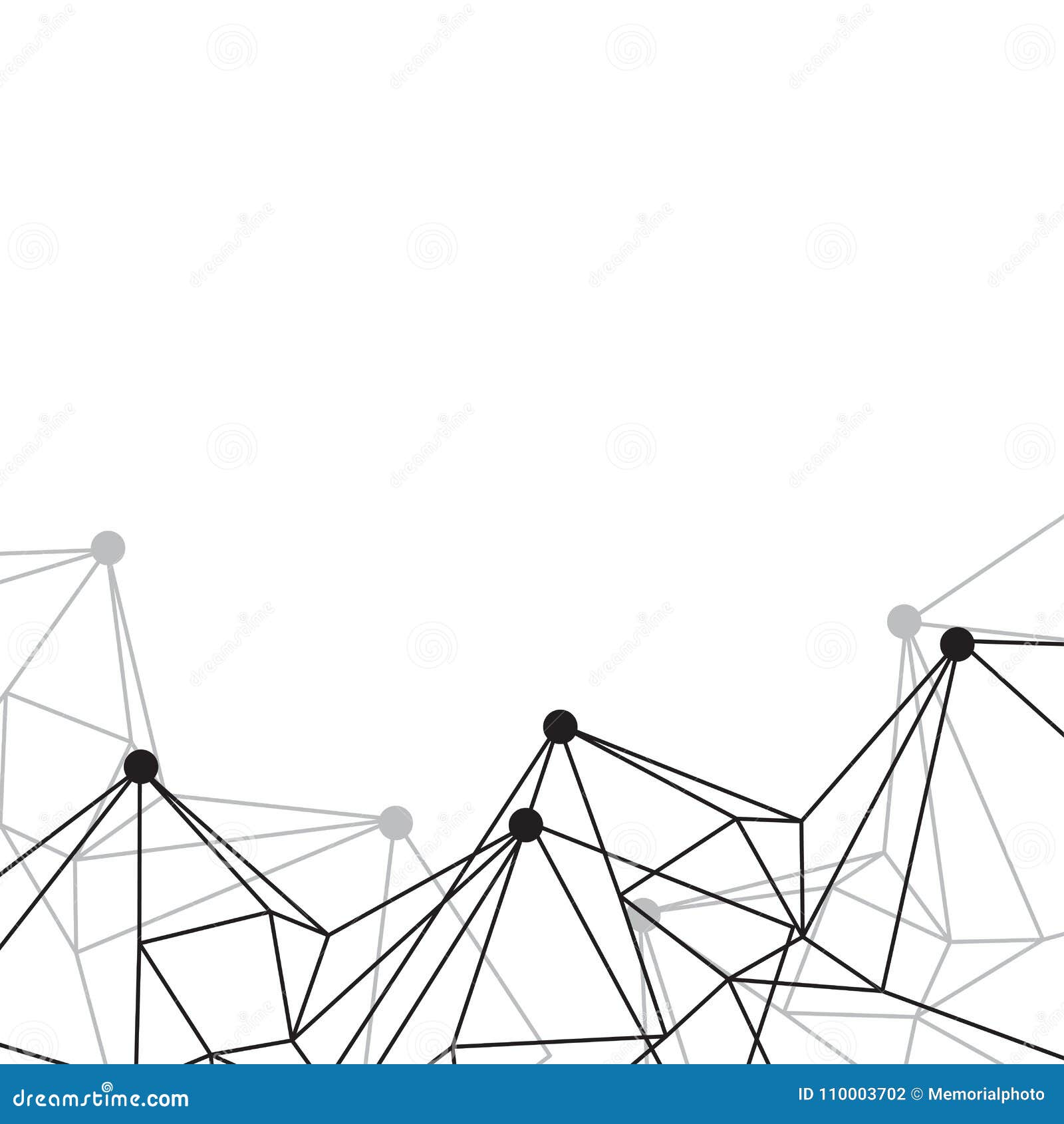 Geometric Wireframe Abstract Background, Internet Signal Vector Stock ...