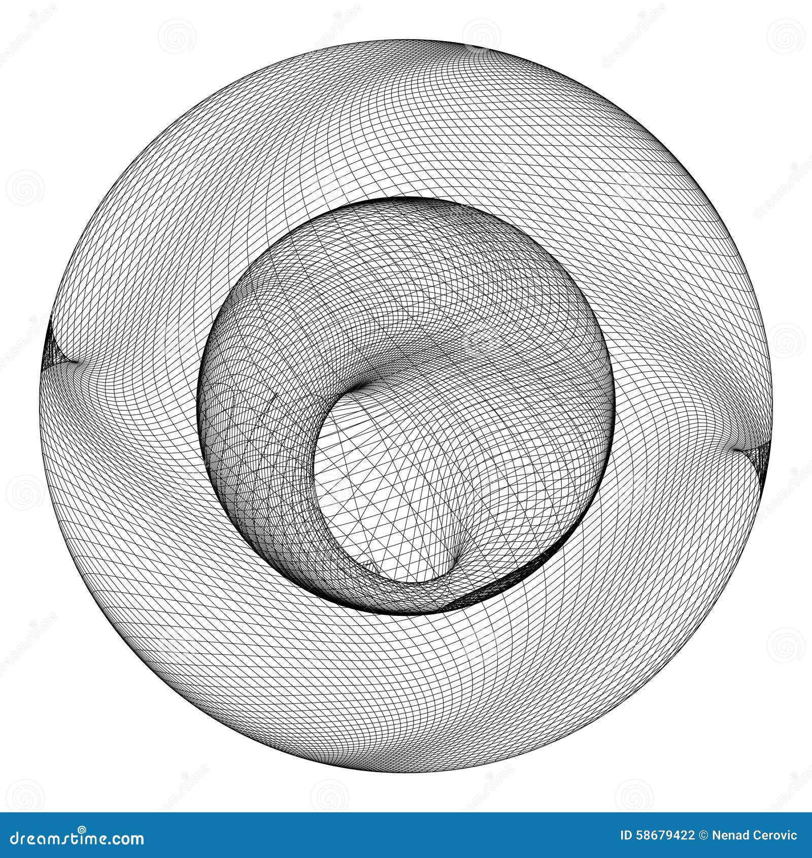 Geometric Wireframe Shape Vector Stock Vector - Illustration of ...