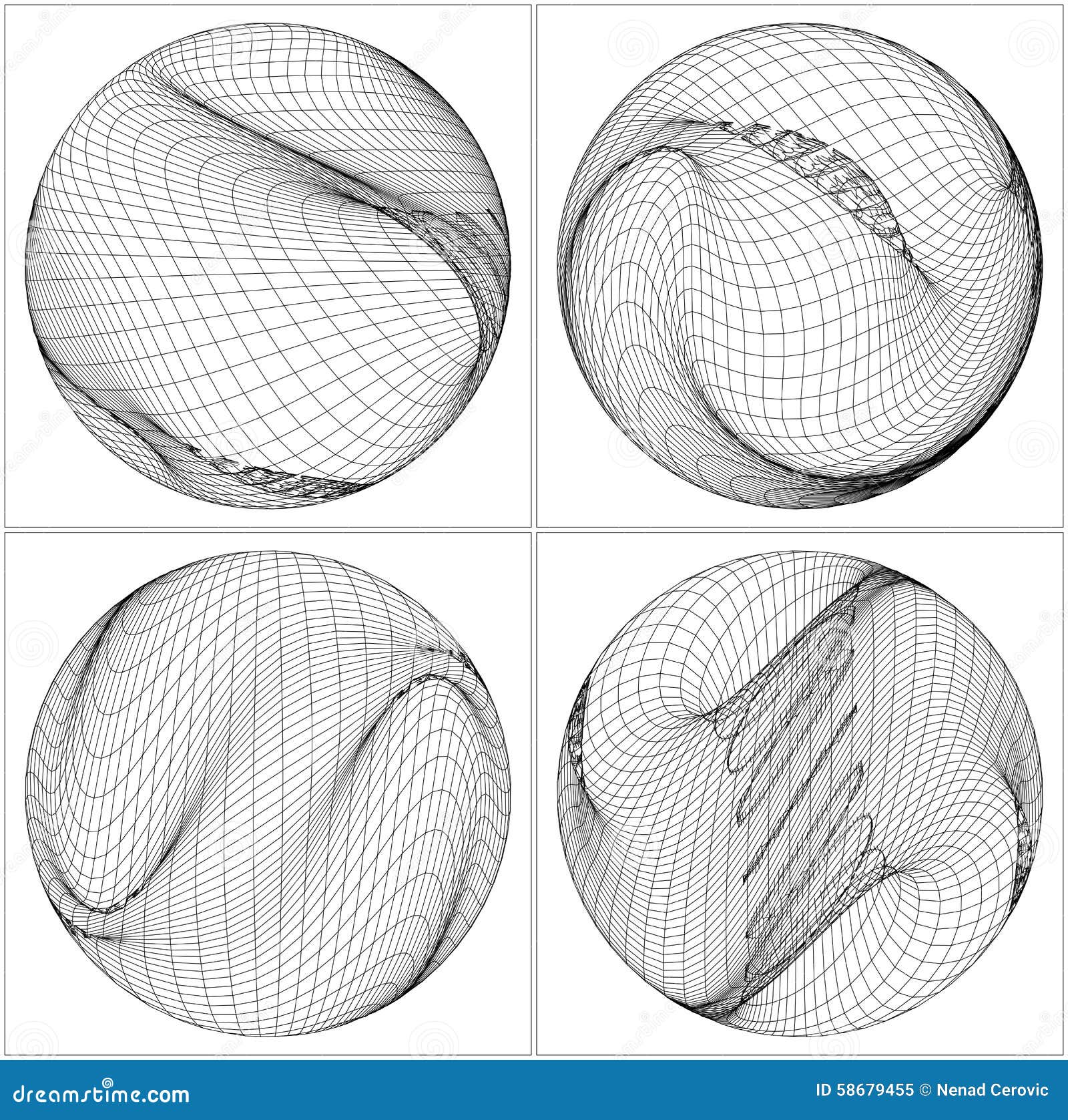 Geometric Wireframe Shape Vector Stock Vector - Illustration of modern ...