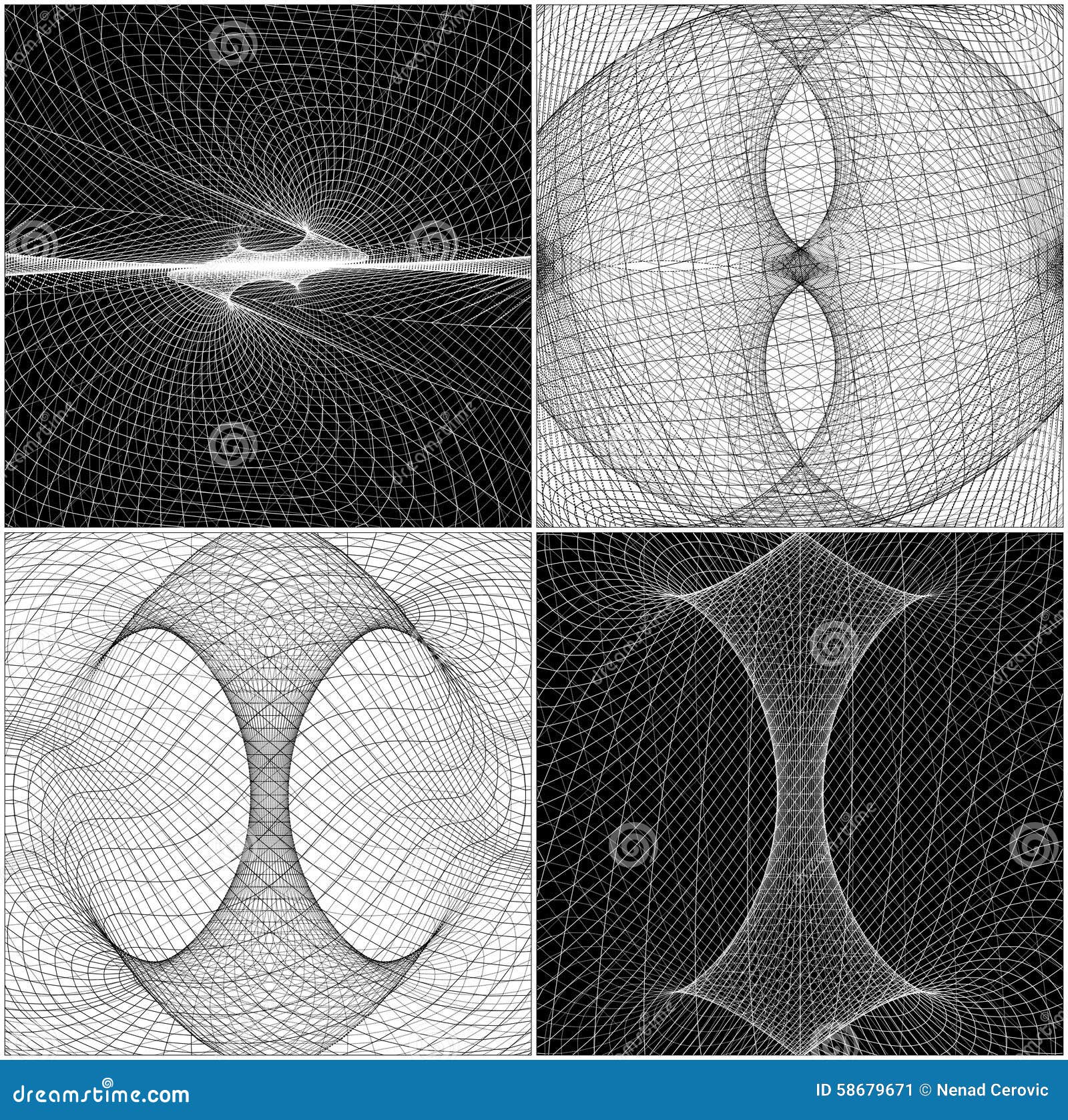 Geometric Wireframe Shape Vector Stock Vector - Illustration of circle ...