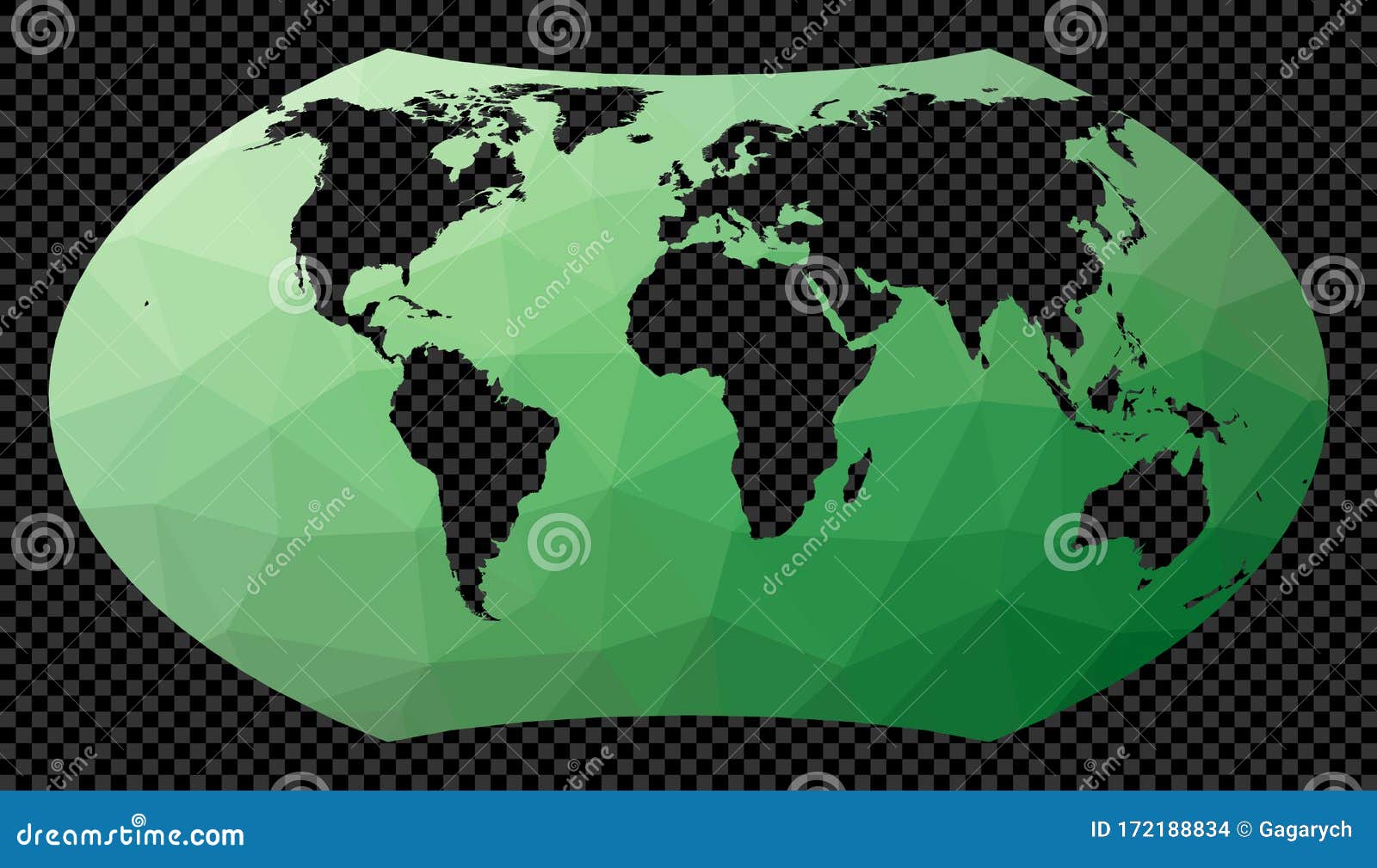 Geometric world map. stock vector. Illustration of infographic - 172188834