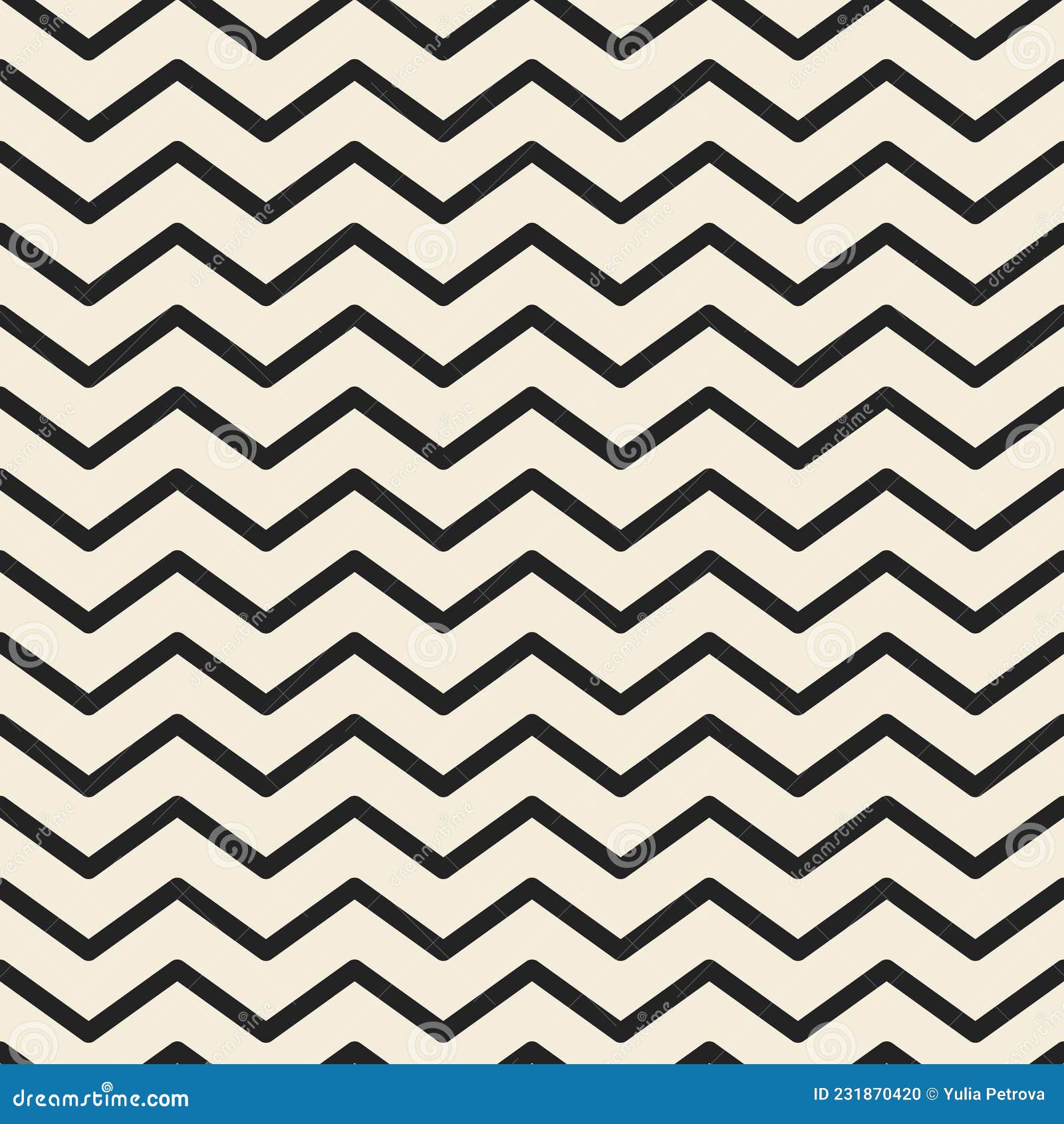 Geometric Zigzag Lines Seamless Pattern Stock Vector - Illustration of ...