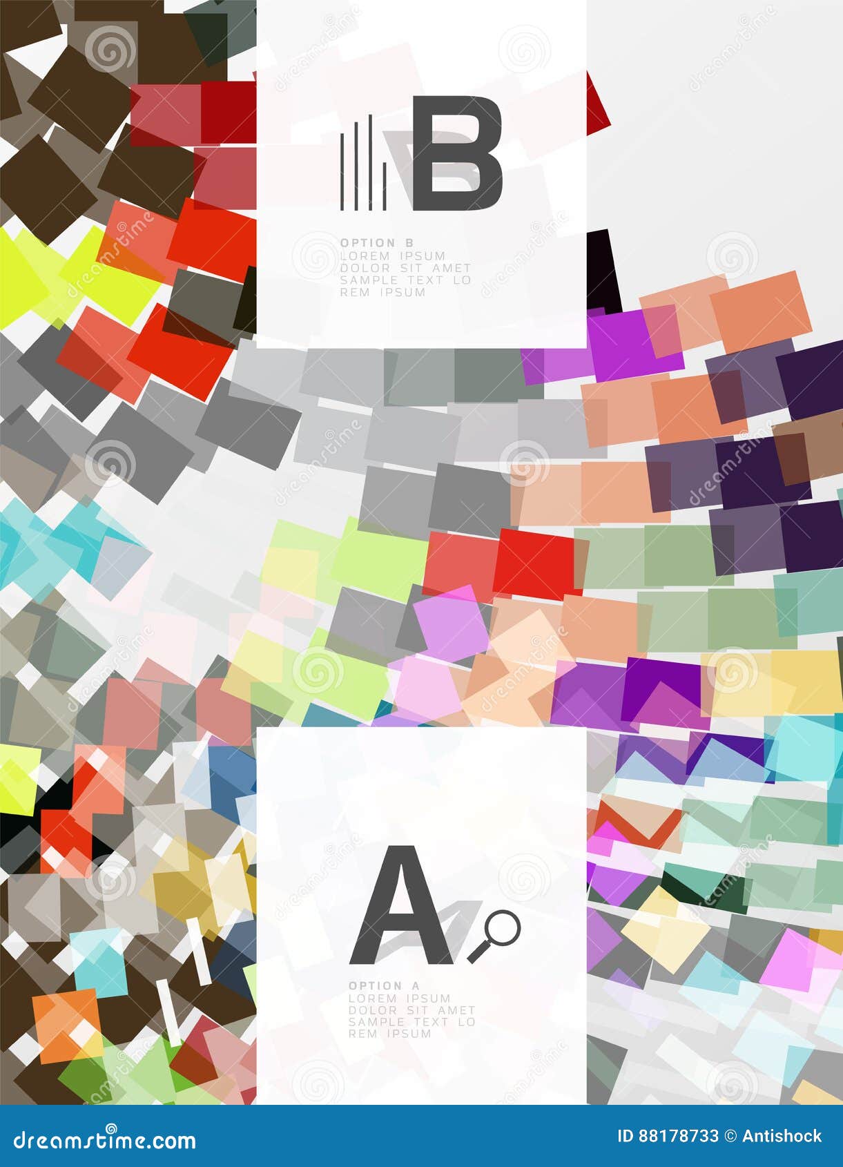 Geometrical Abstract Background with Infographics Stock Illustration ...