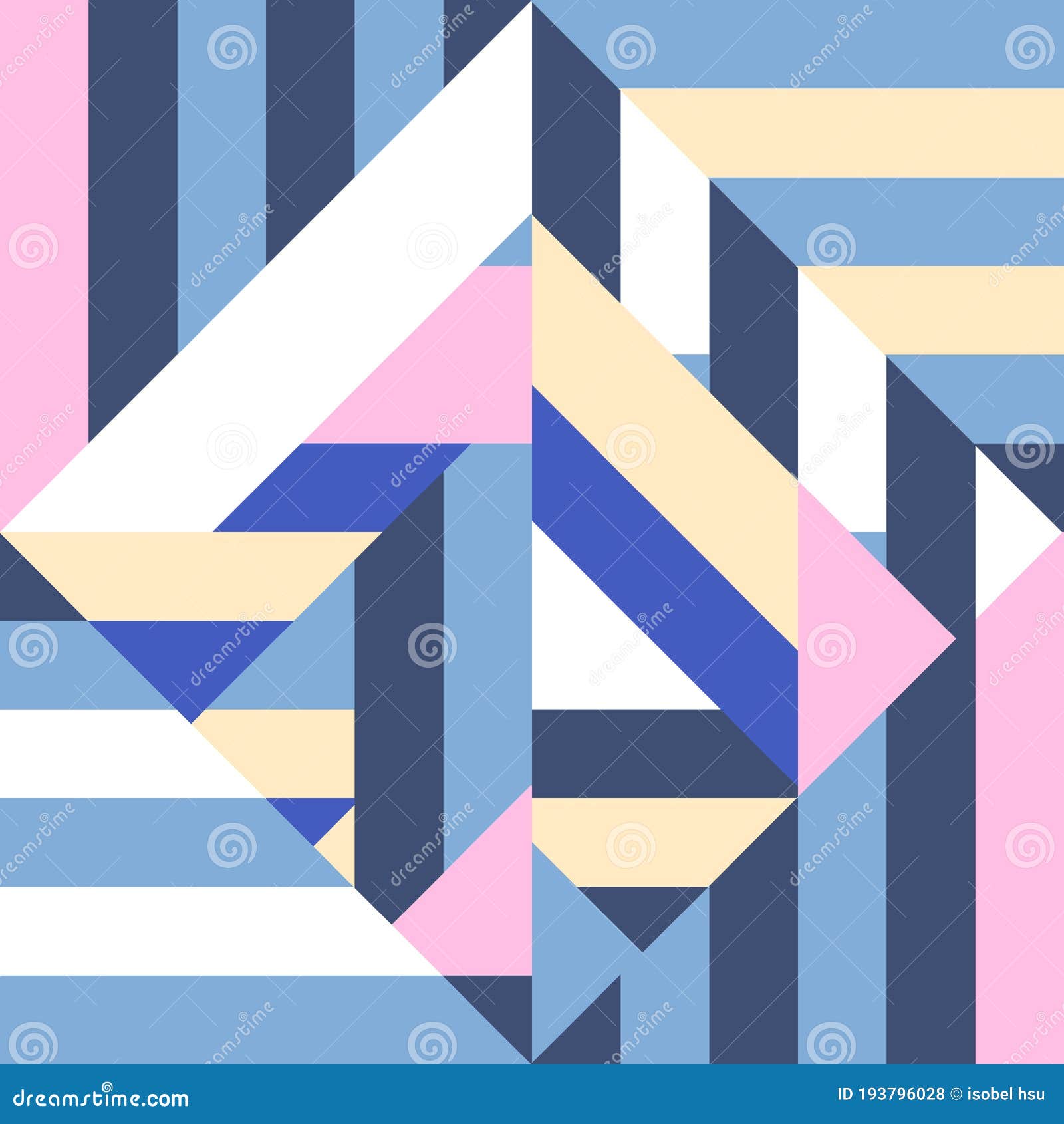 Geometrical Abstract Grid-based Seamless Surface Pattern Design Stock ...