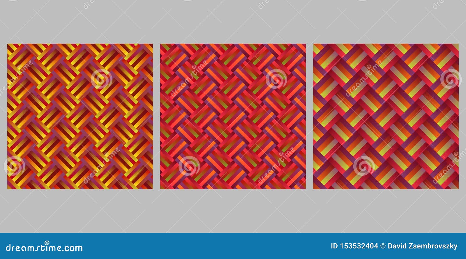 Geometrical Abstract Seamless Zig Zag Stripe Pattern Background Set ...