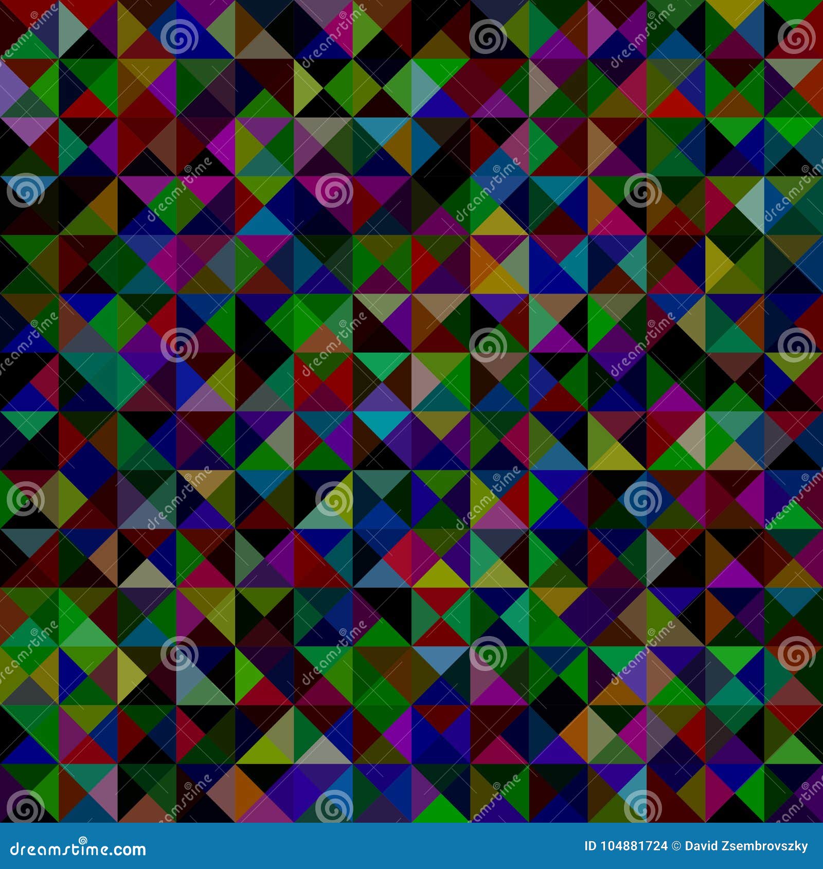 Geometrical Abstract Triangle Mosaic Pattern Background Vector