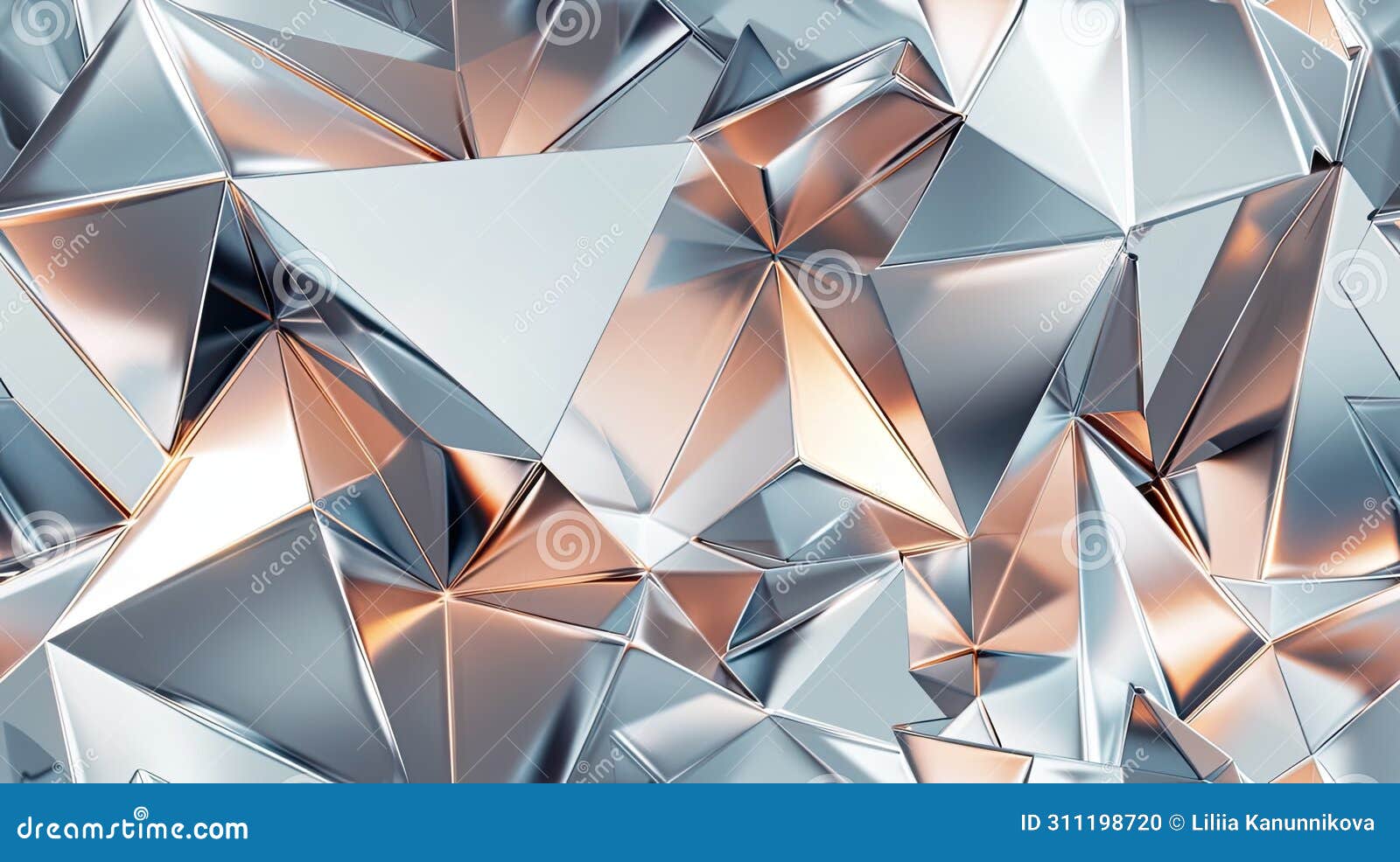 A Geometrical Background Characterized by a Lustrous Metal Surface ...