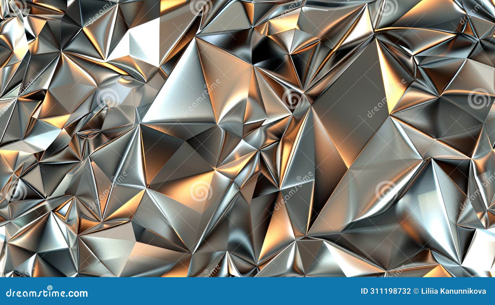 A Geometrical Background Characterized by a Lustrous Metal Surface ...