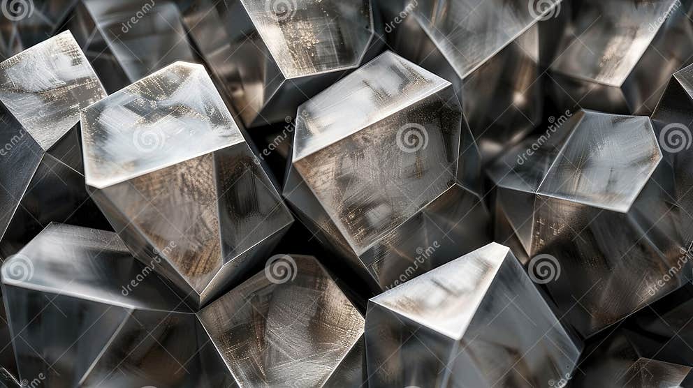 A Geometrical Background Characterized by a Lustrous Metal Surface ...