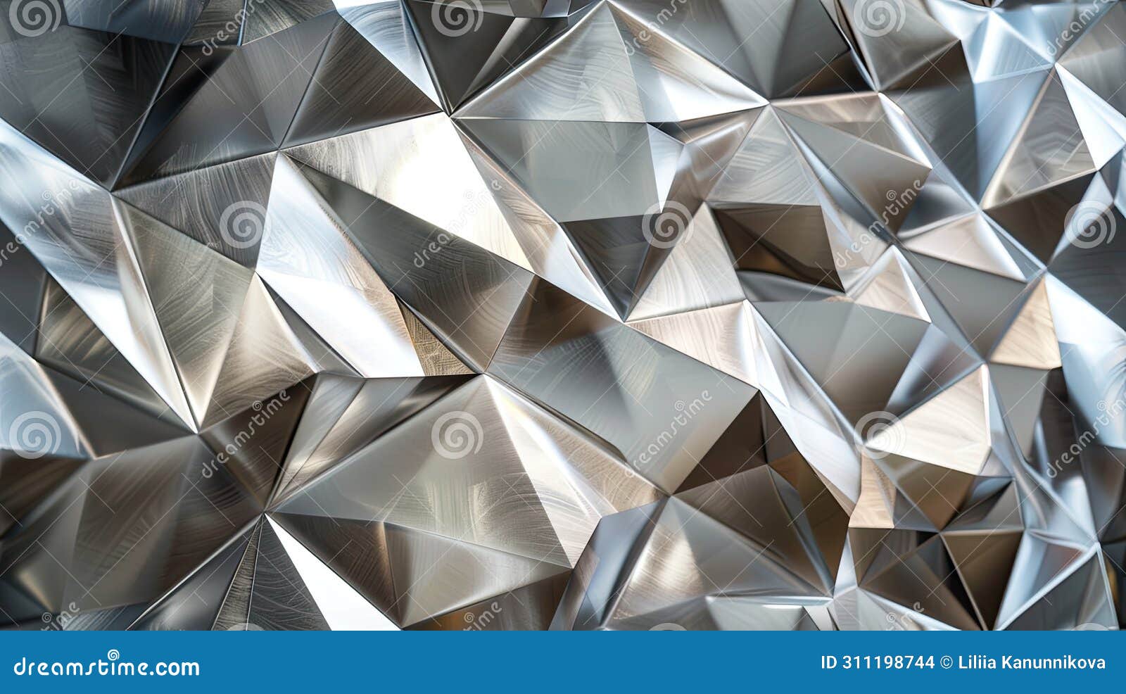 A Geometrical Background Characterized by a Lustrous Metal Surface ...