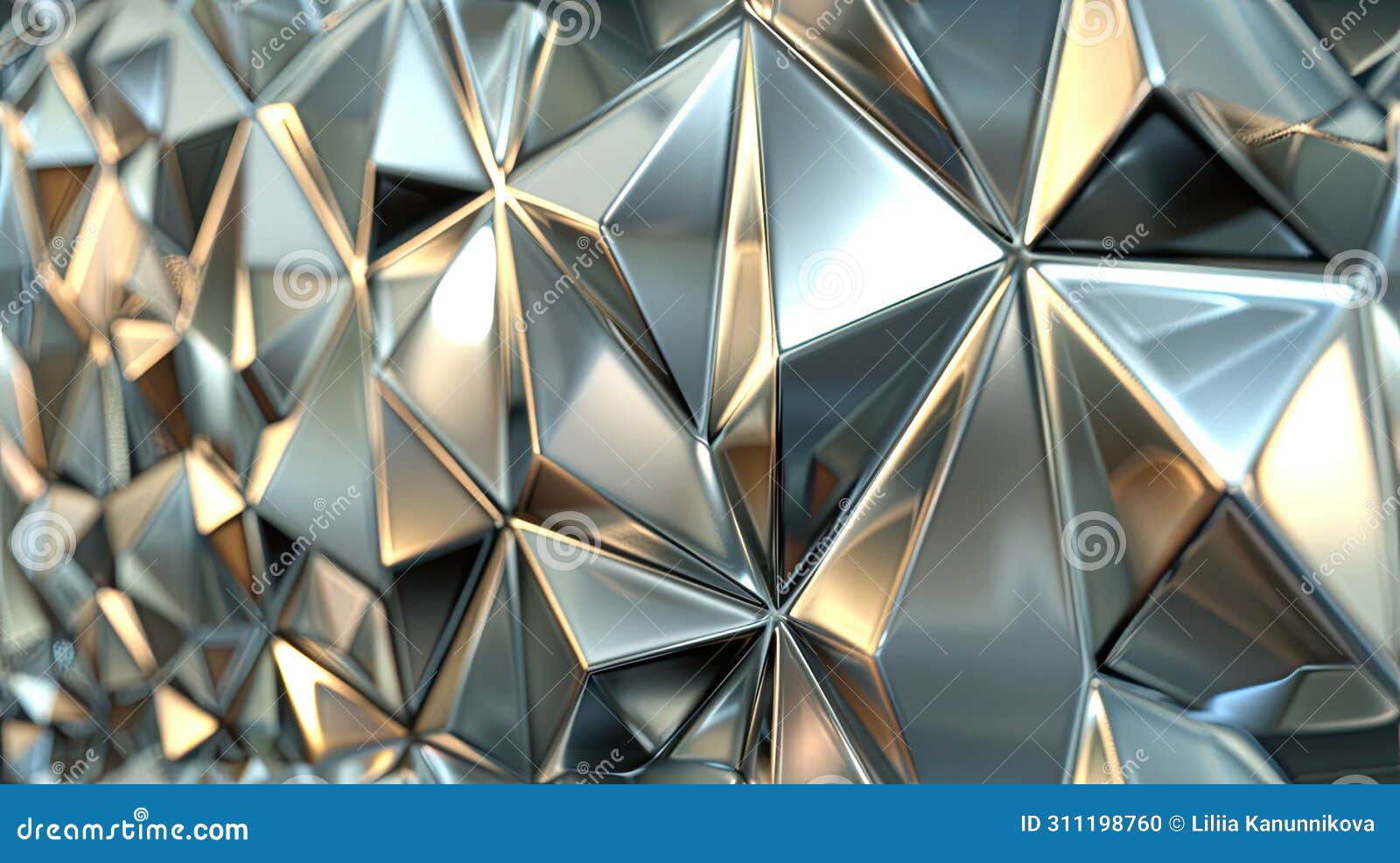 A Geometrical Background Characterized by a Lustrous Metal Surface ...