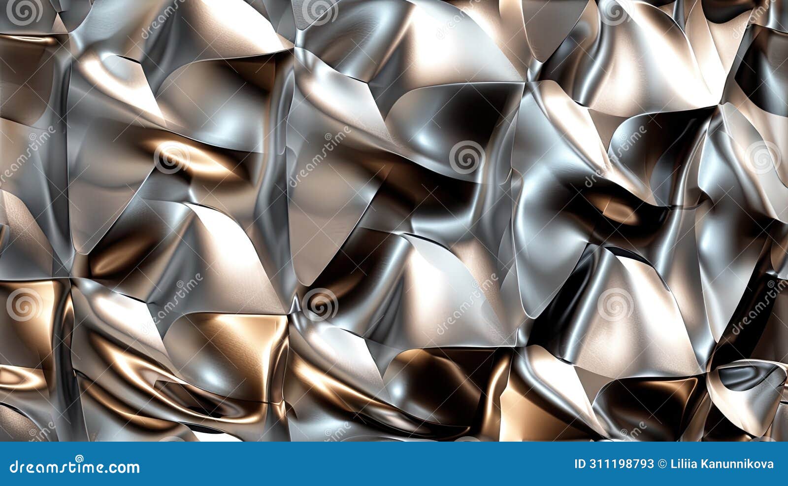A Geometrical Background Characterized by a Lustrous Metal Surface ...