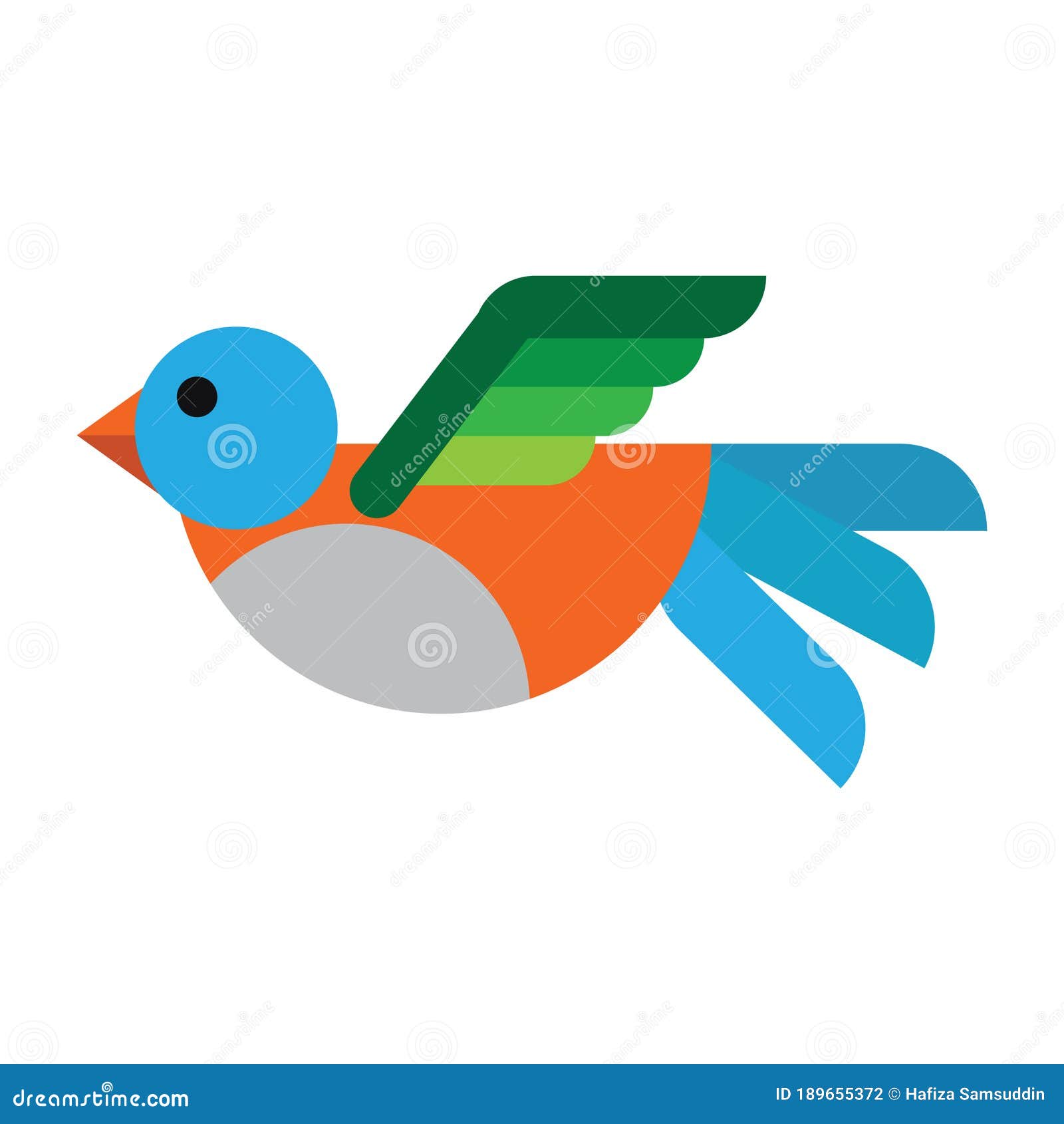 Geometrical Bird. Vector Illustration Decorative Design Stock Vector ...