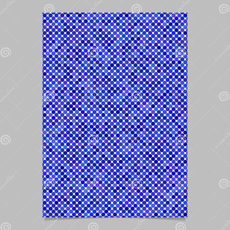 Geometrical Blue Circle Pattern Background Flyer Template Stock Vector ...