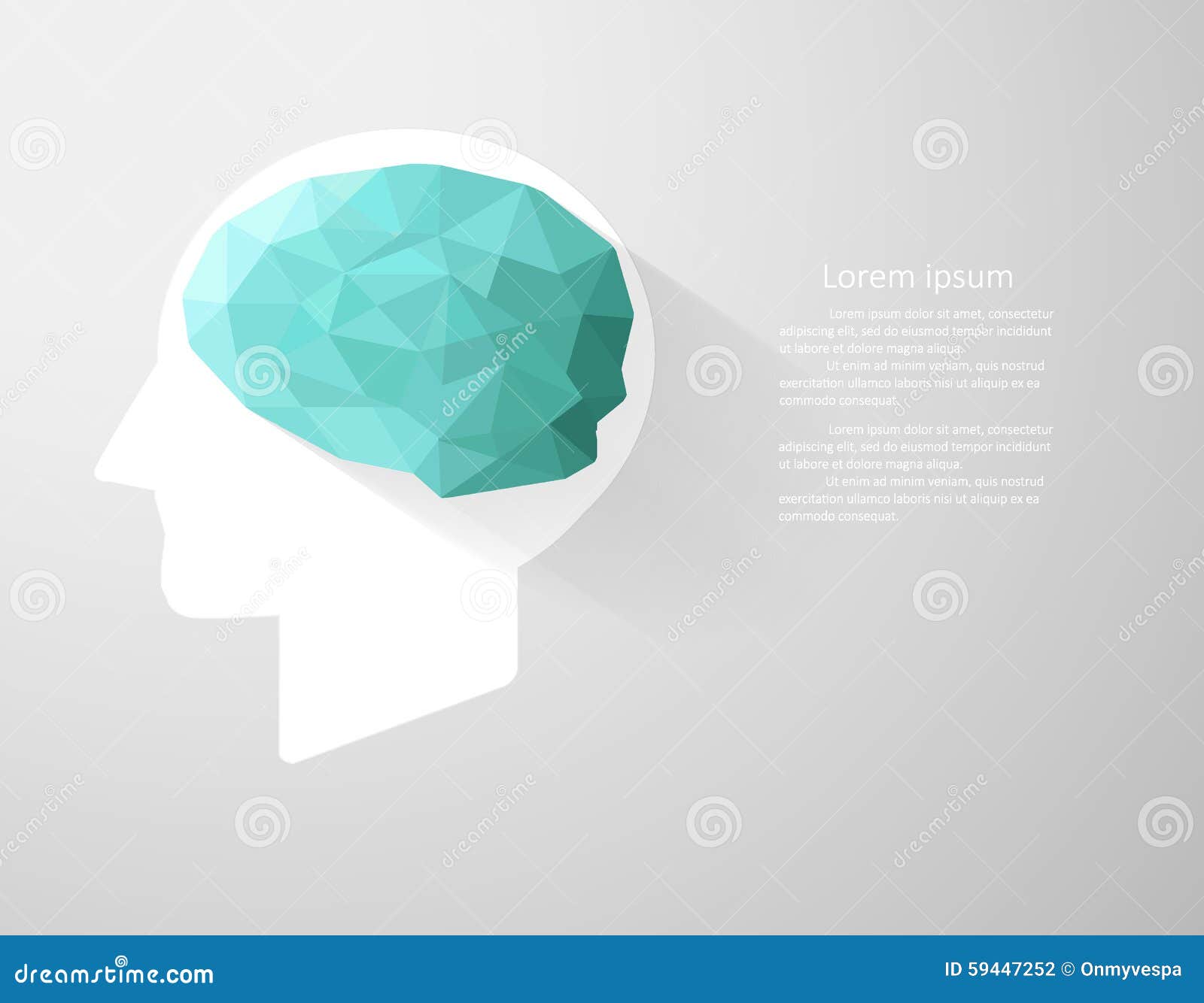 Geometrical Brain Infographic Template Stock Vector - Illustration of ...