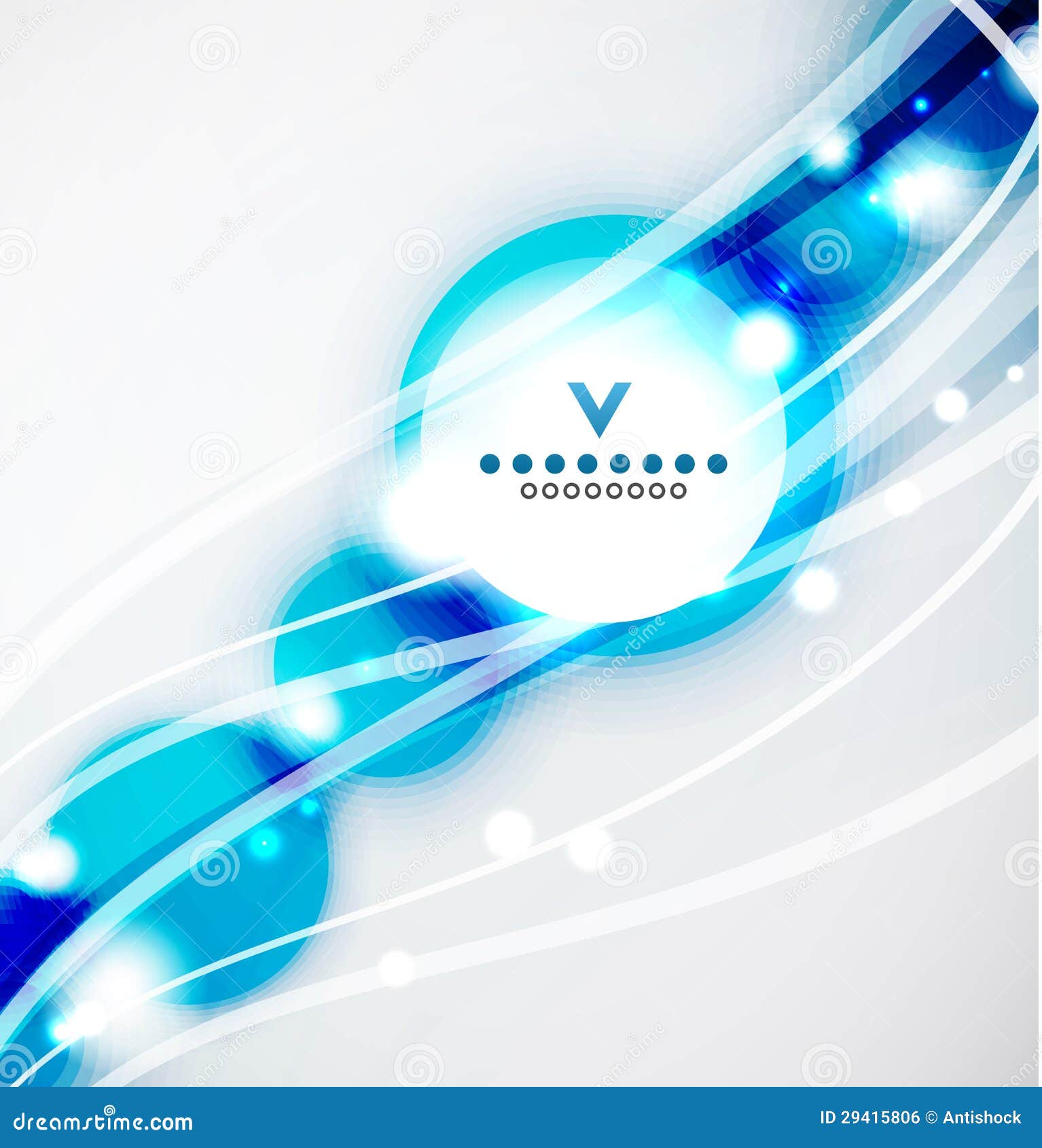 Geometrical Circles Abstract Design Template Stock Vector ...