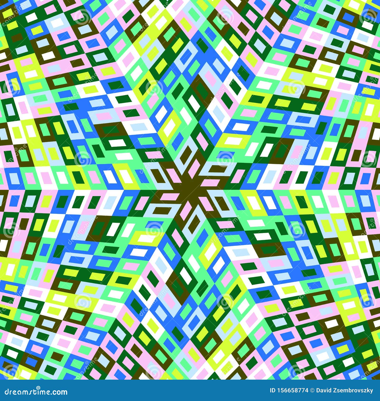 Geometrical Colorful Abstract Round Rectangle Mosaic Background Stock ...