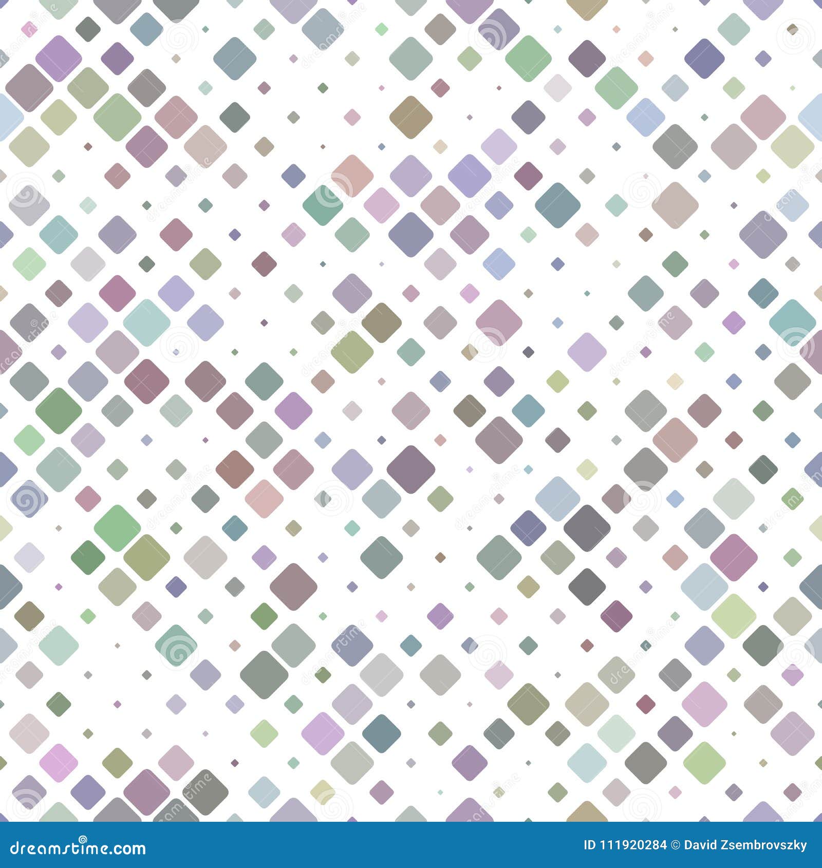 Geometrical Diagonal Square Mosaic Pattern Background Stock Vector
