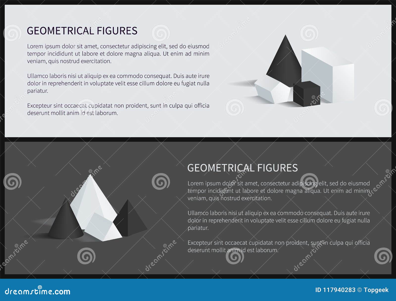 Geometrical Figure Text Sample Vector Illustration Stock Vector ...