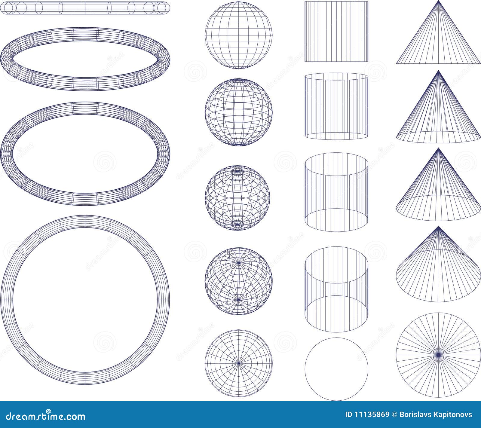 Geometrical figures stock vector. Illustration of color - 11135869