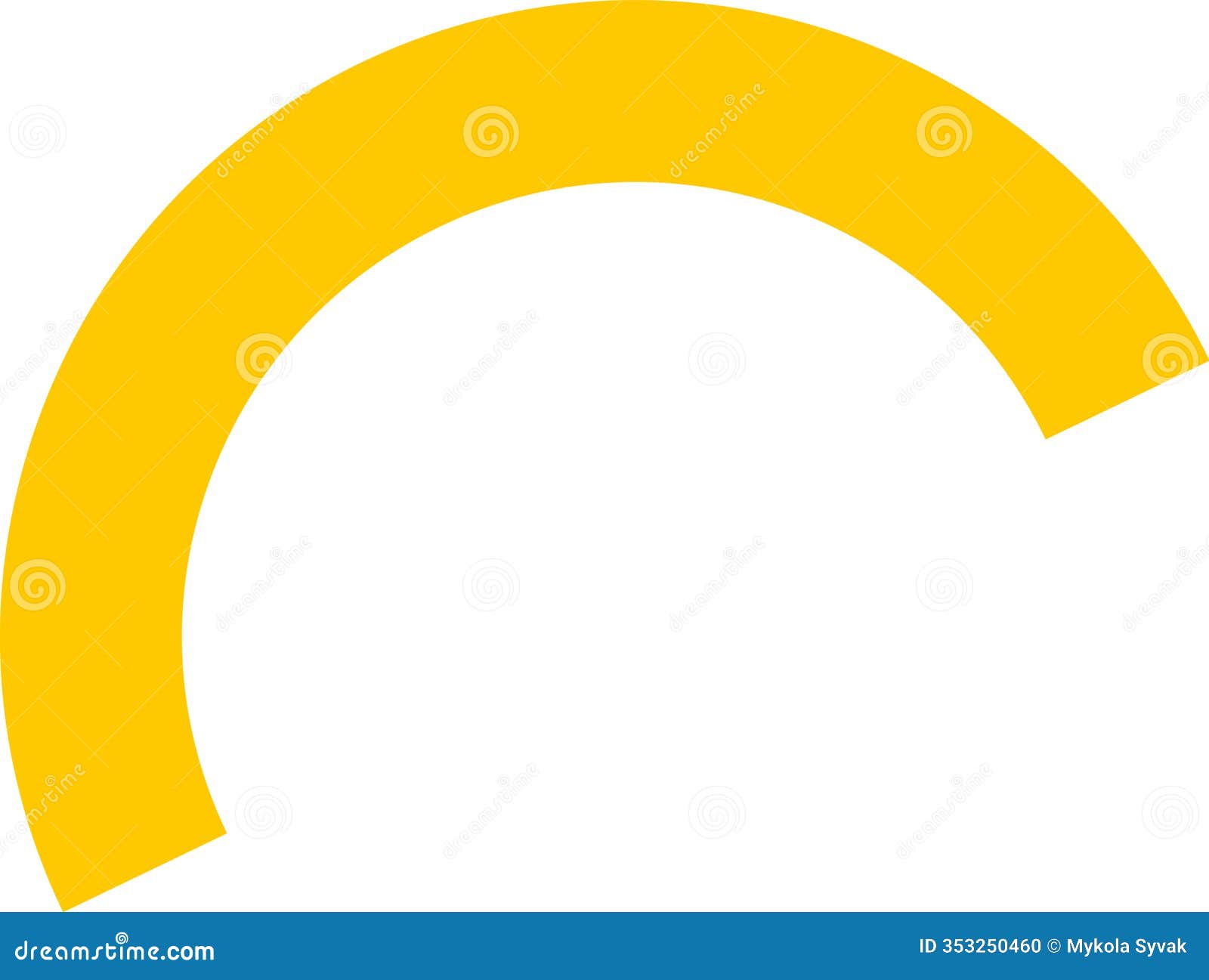 Geometrical Half Arch stock illustration. Illustration of arch - 353250460