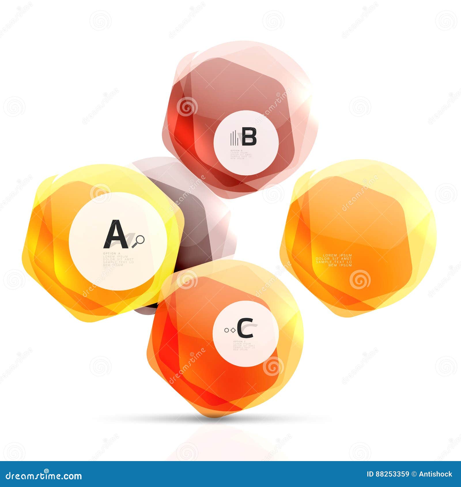 Geometrical Hexagon Aqua Elements Stock Illustration - Illustration of ...