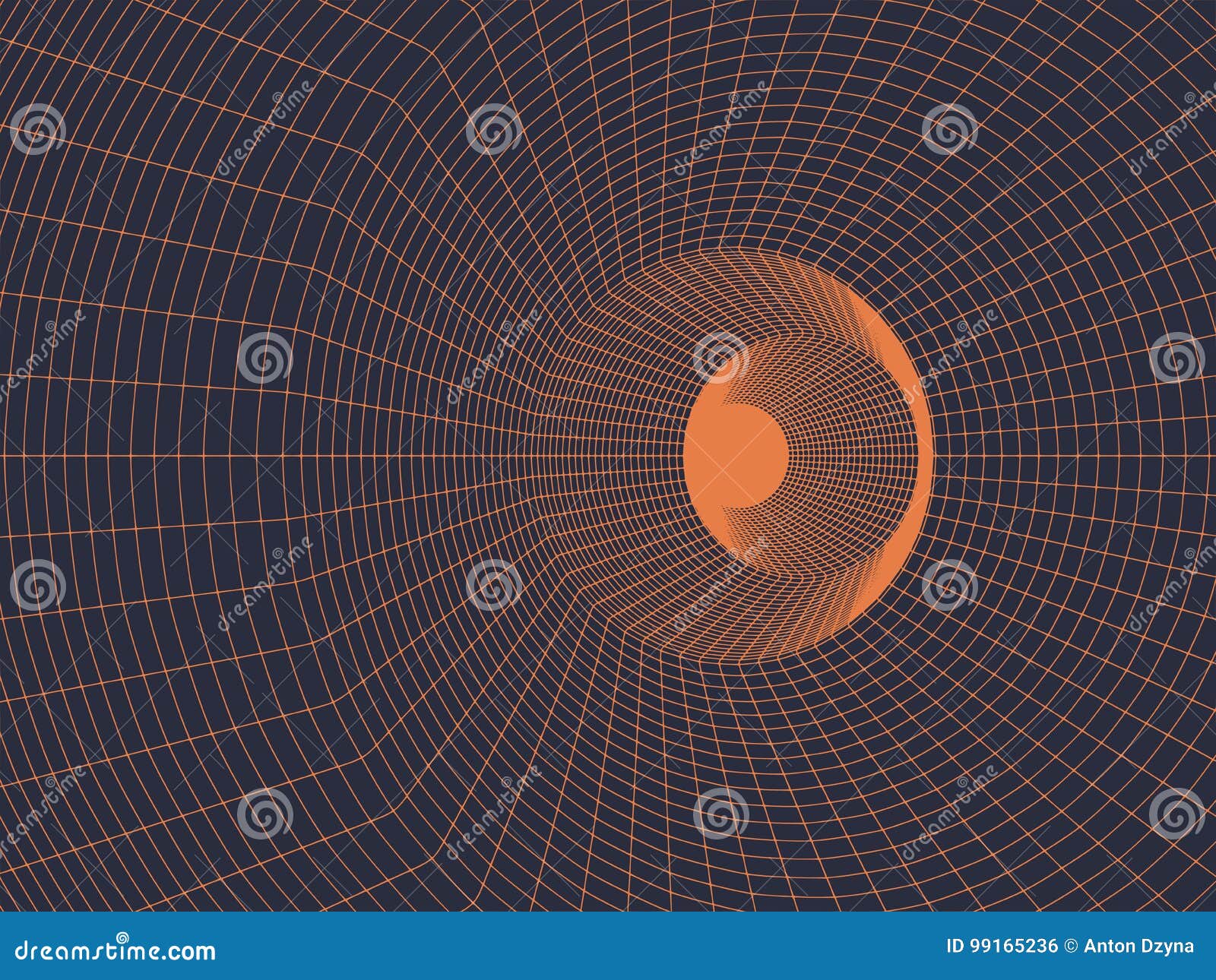 Geometric Orange Abstraction Grid Background Stock Vector ...