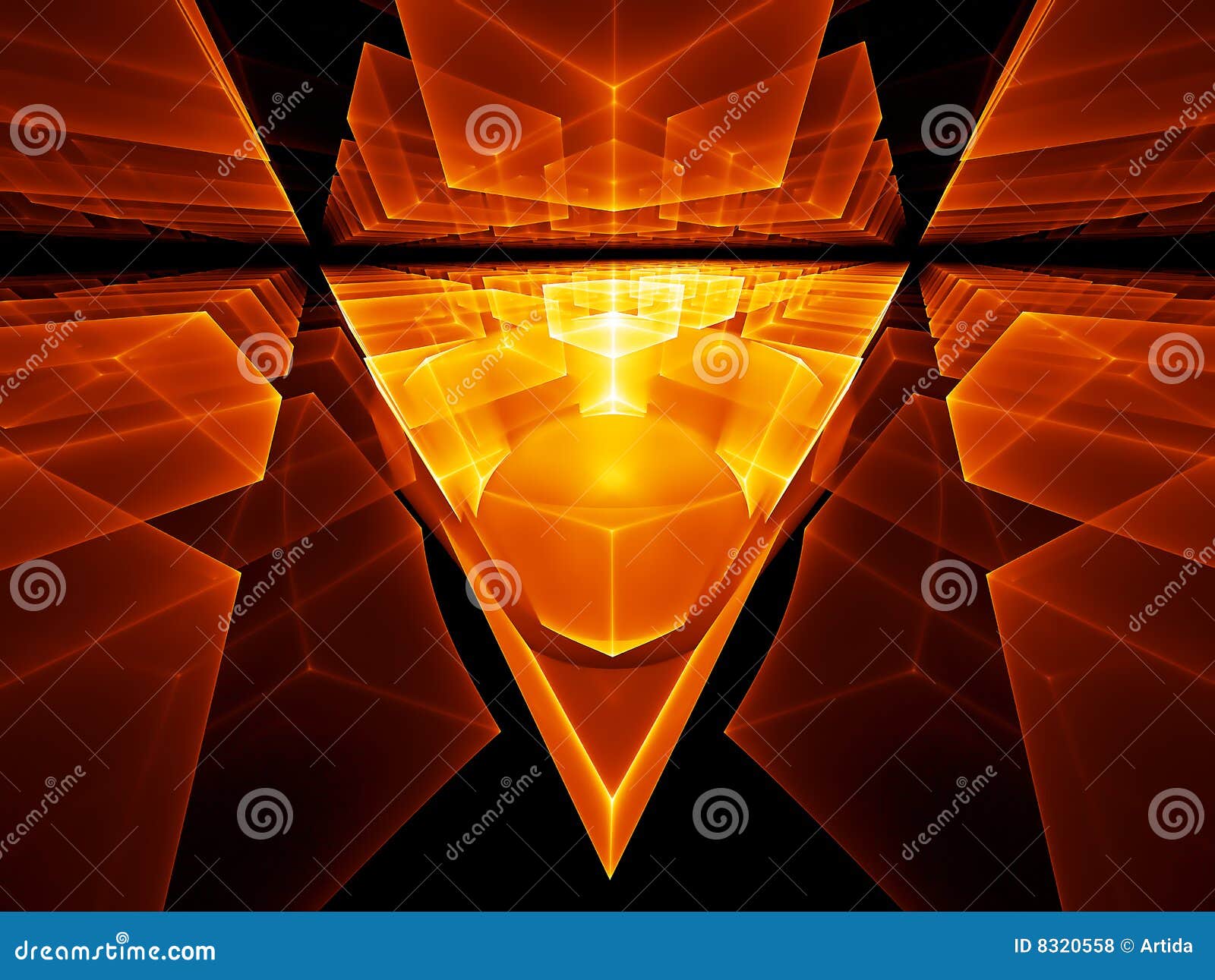 Geometrical perspective stock illustration. Illustration of infinity ...