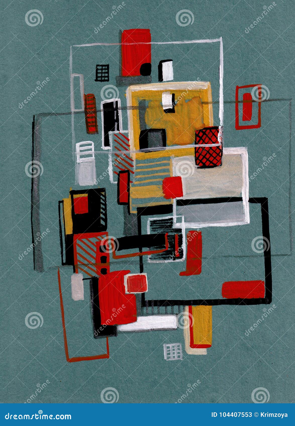 Abstract restangle stock illustration. Illustration of cube - 104407553