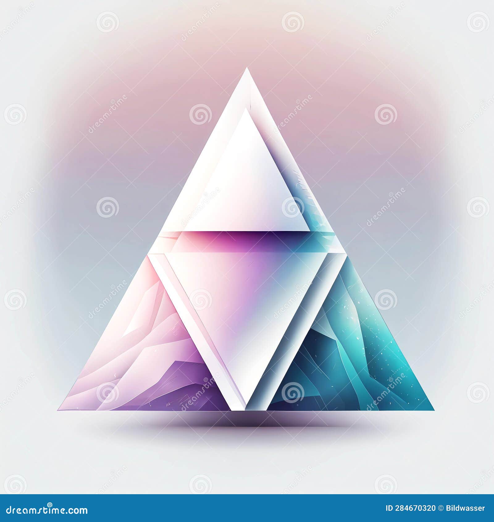 Pyramide Light Refraction Icon, Outline Style Cartoon Vector ...