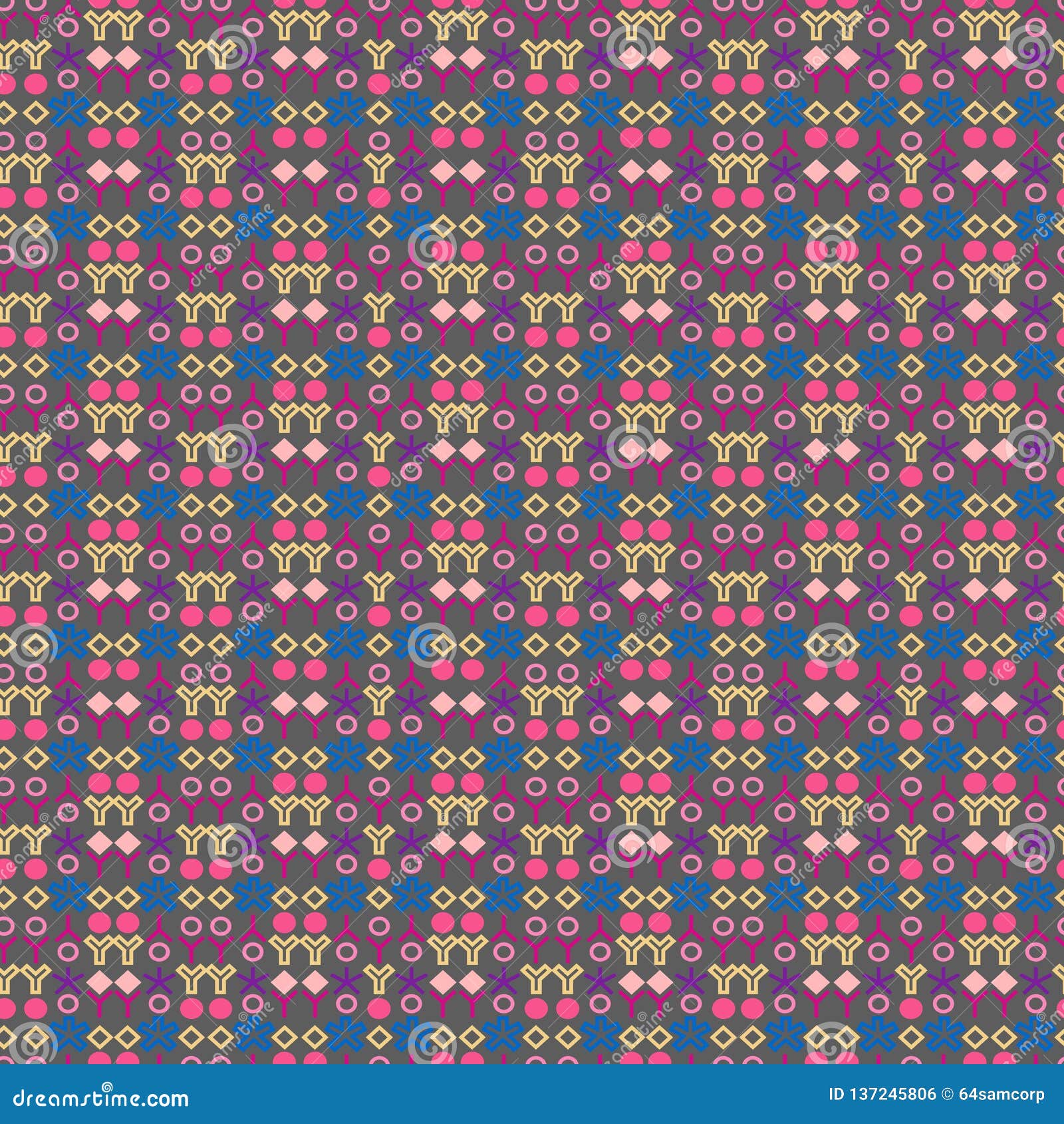 Geometrical Seamless Pattern Stock Illustration - Illustration of ...