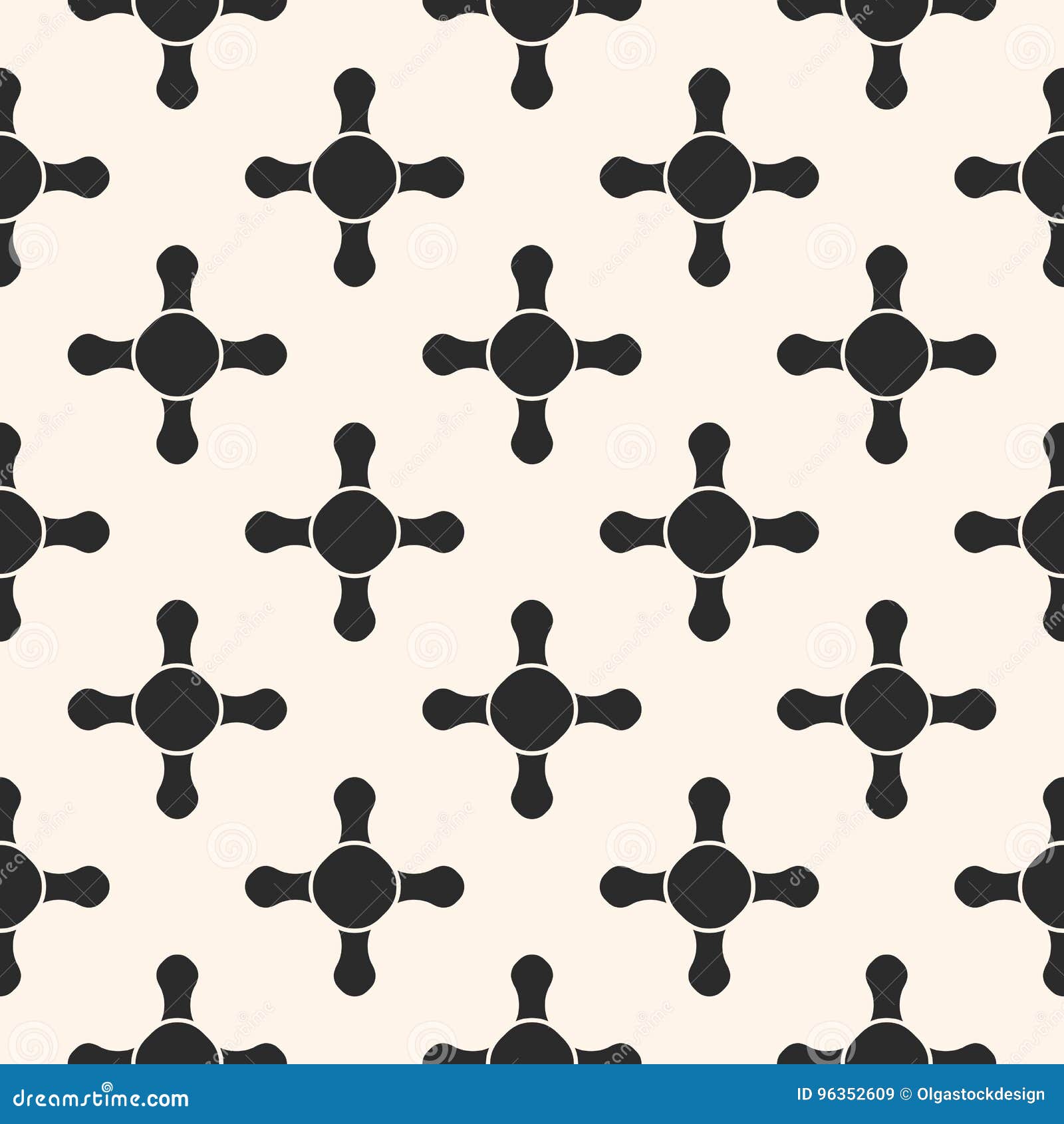 Geometrical Shapes, Rounded Crosses. Stock Vector - Illustration of ...