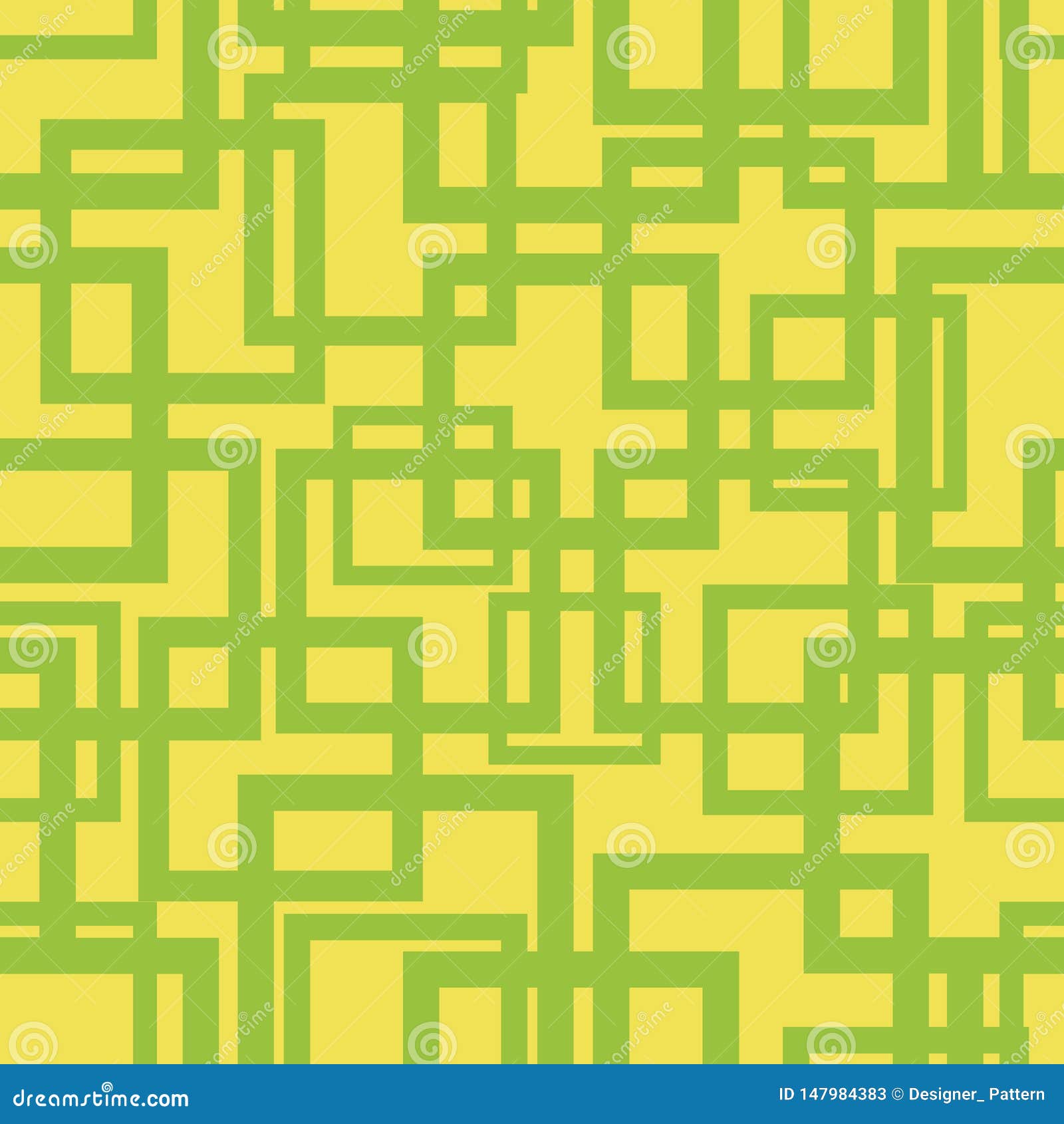 Geometrical Square Shape Vector Seamless Pattern Stock Vector ...