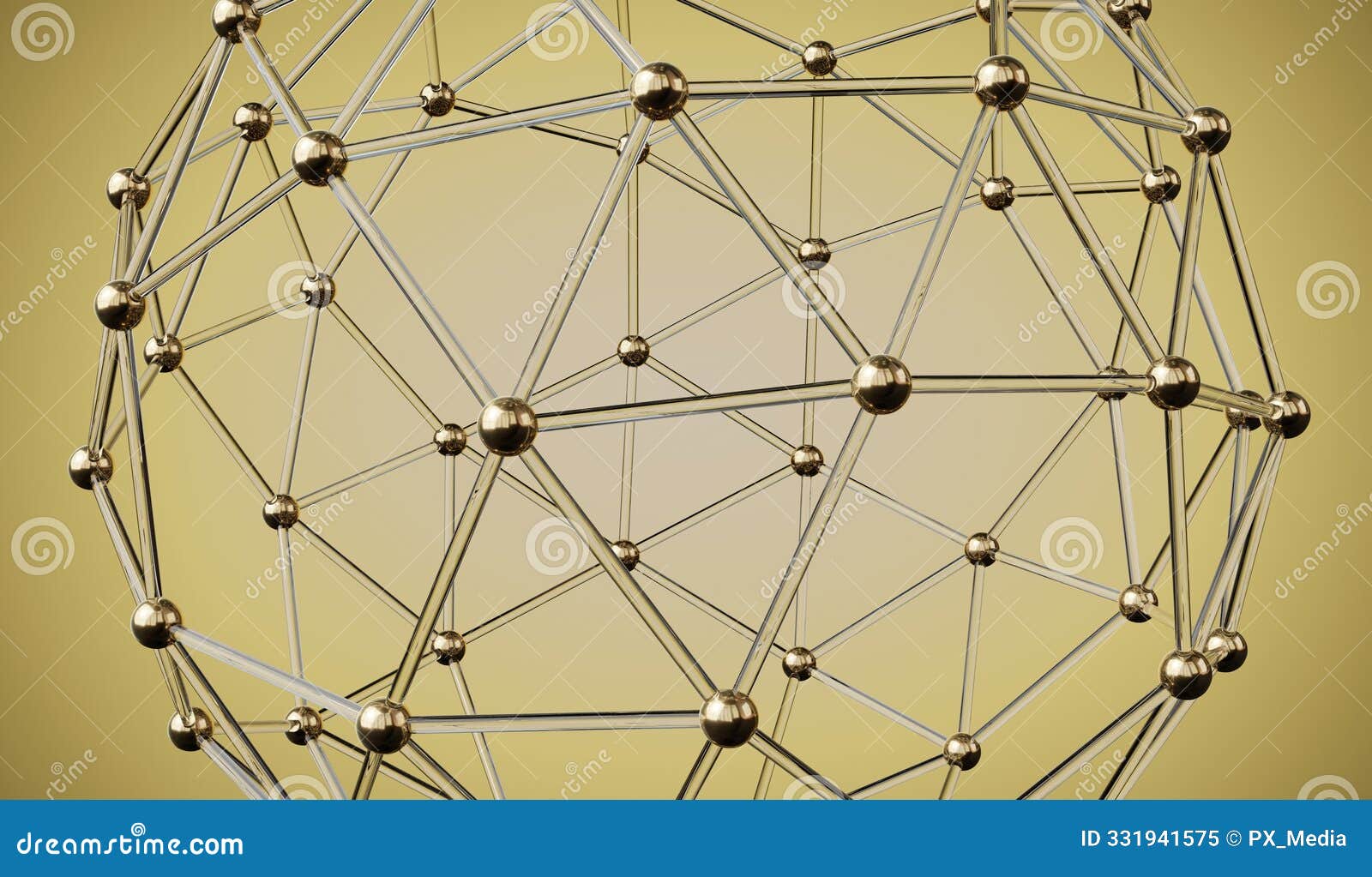 Geometrical Structure with Spheres Editorial Image - Illustration of ...