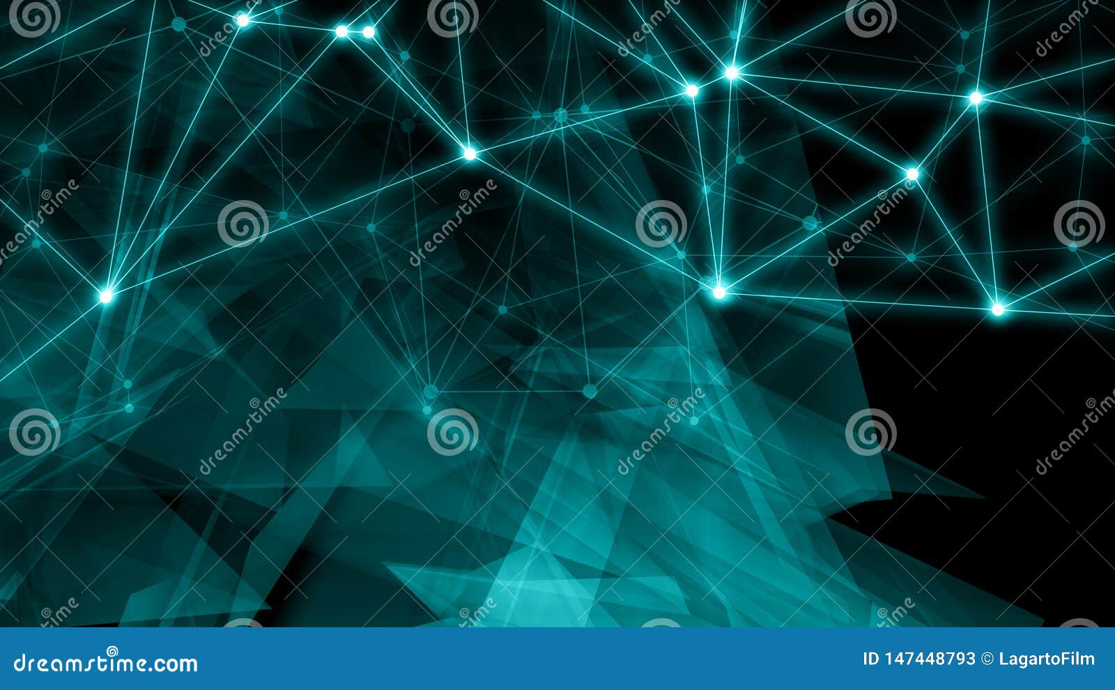 Geometrical Triangles Layout, Digital Technology Stock Illustration ...
