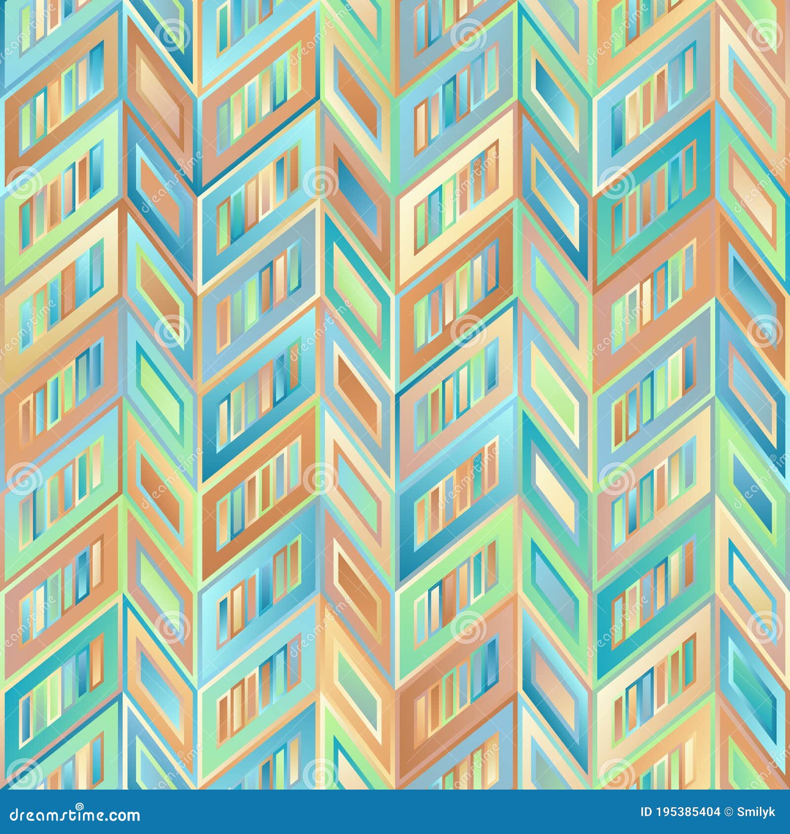 Geometrical Universal Abstract Delicate Seamless Pattern of Gradient ...