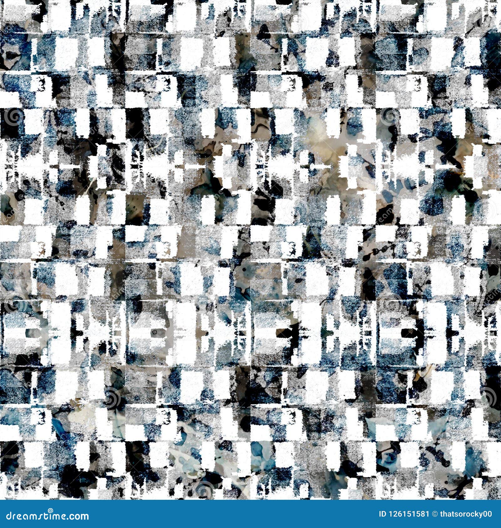 Geometrical Watercolor Texture Repeat Modern Pattern Stock Illustration ...