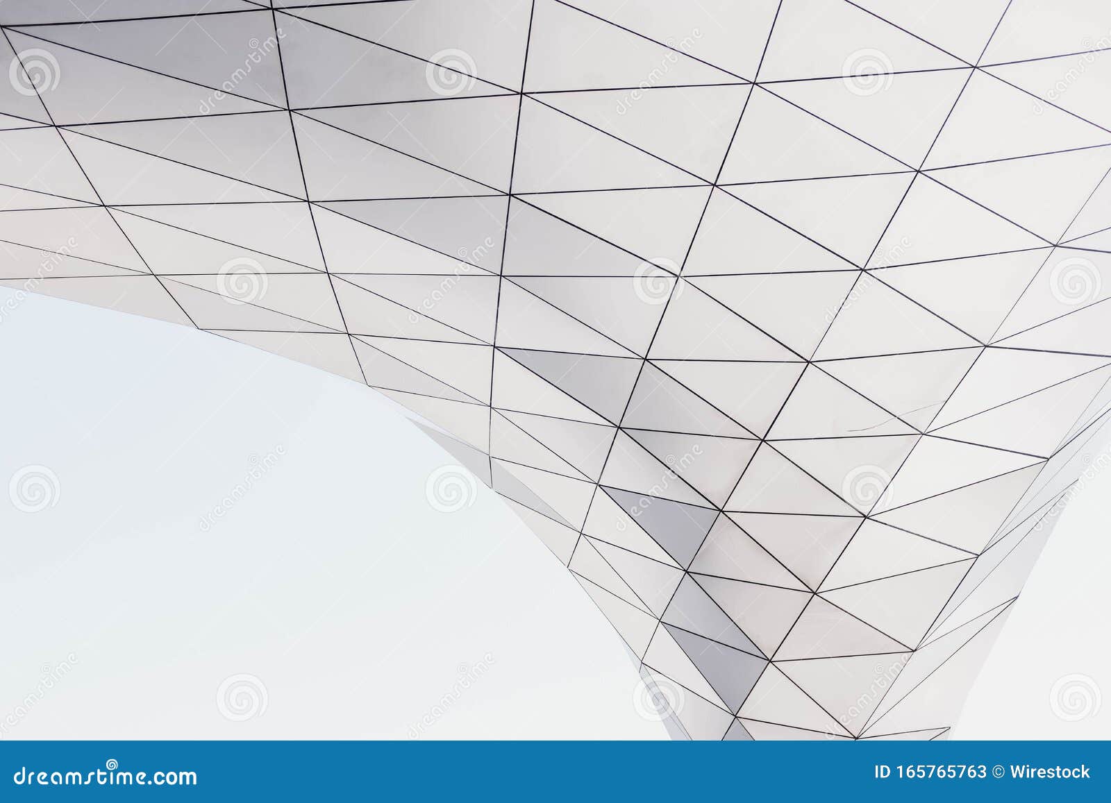 Geometrical White Structure on a White Background Stock Illustration ...
