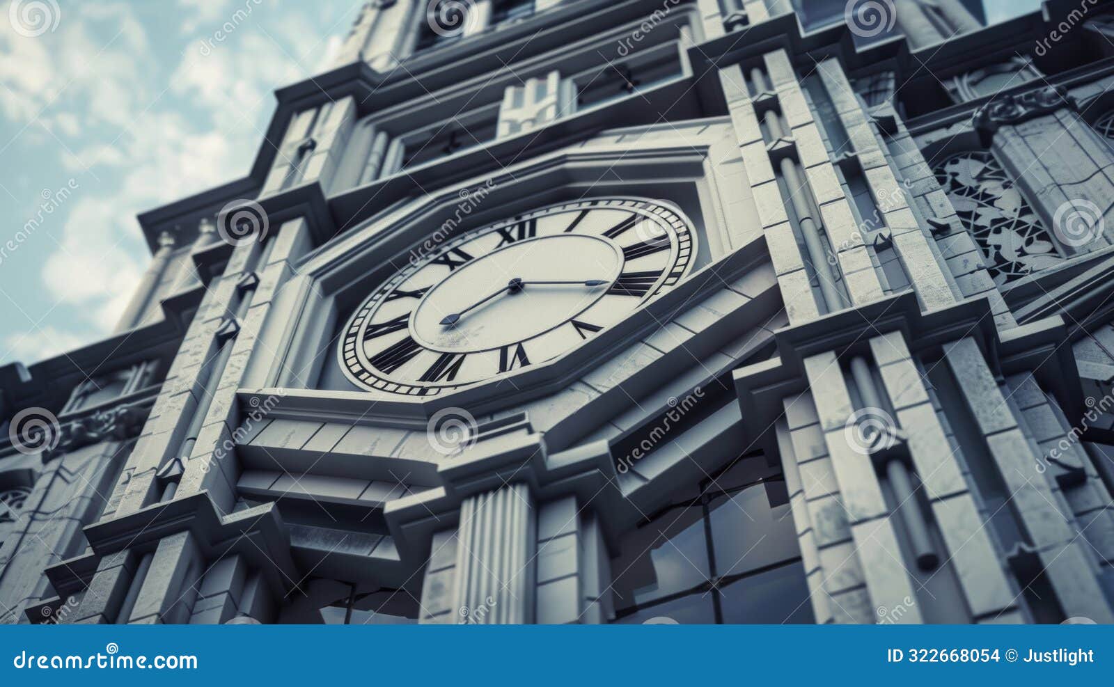 A Geometrically Inspired Clock Tower with Sharp Angular Hands and ...