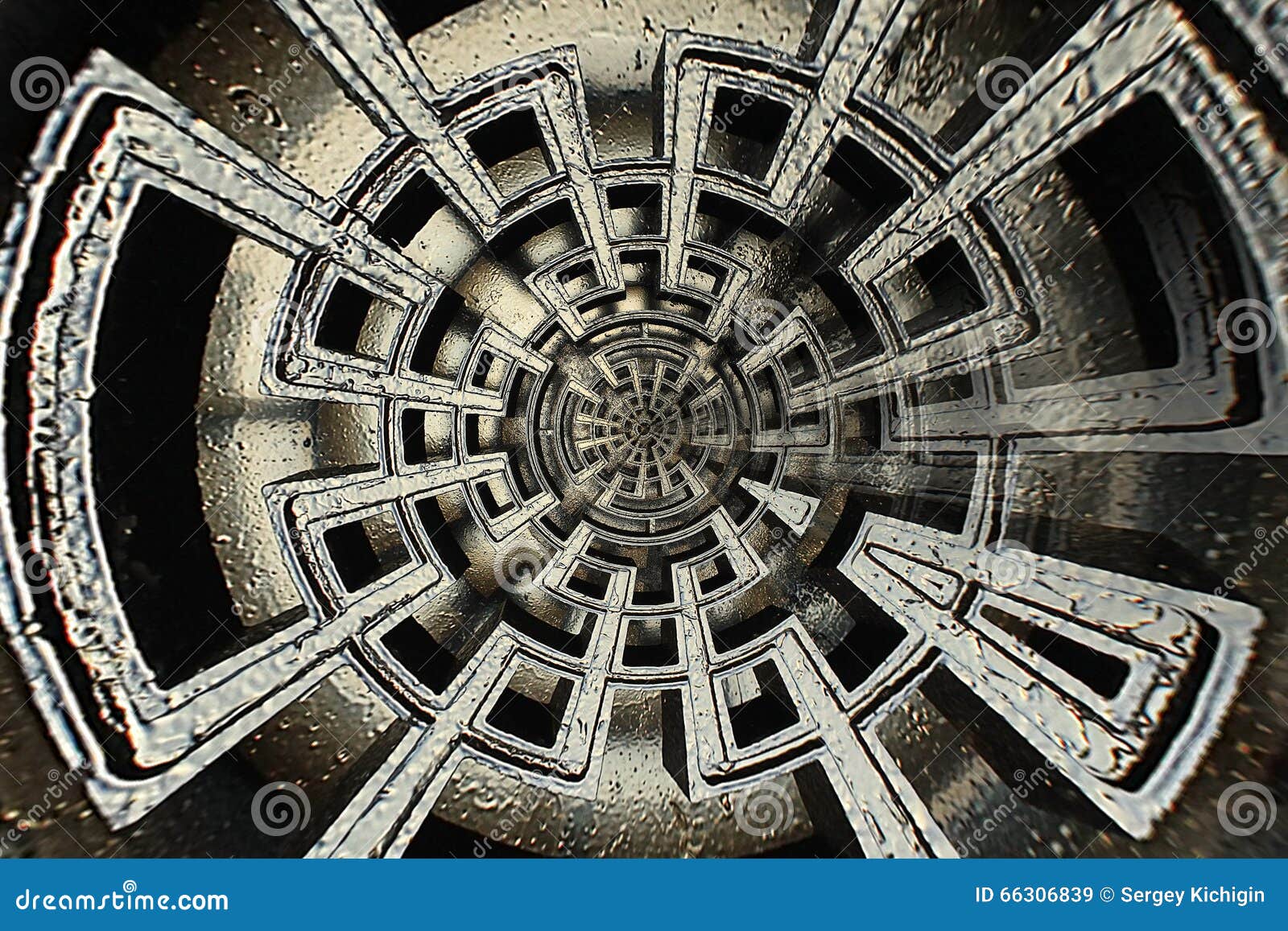 Geometrisch Abstract Complex Labyrint Stock Afbeelding - Image of lijn ...