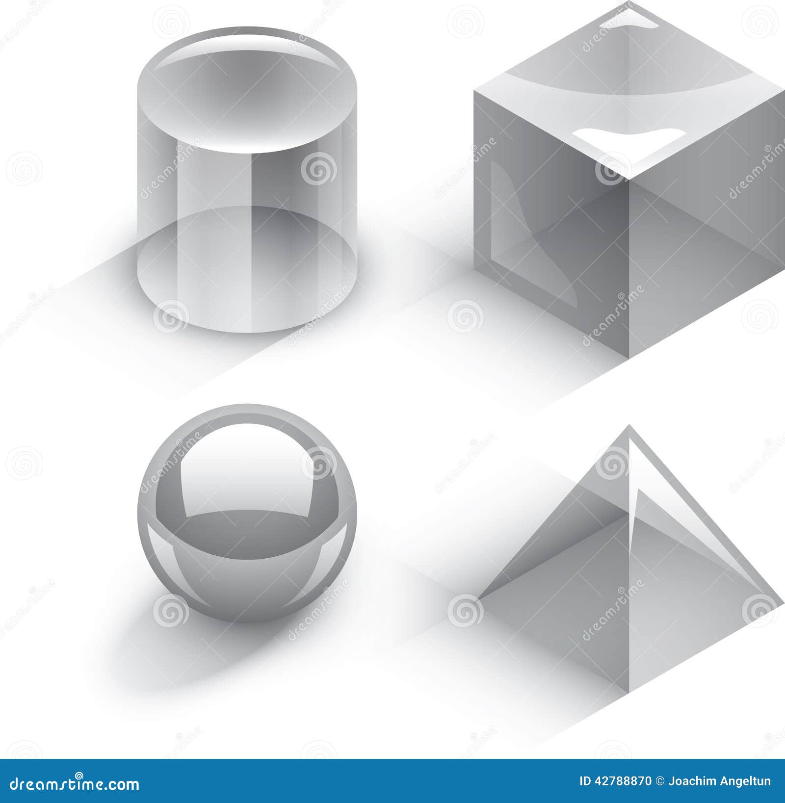 Geometrische Formen 3D vektor abbildung. Illustration von ikone - 42788870