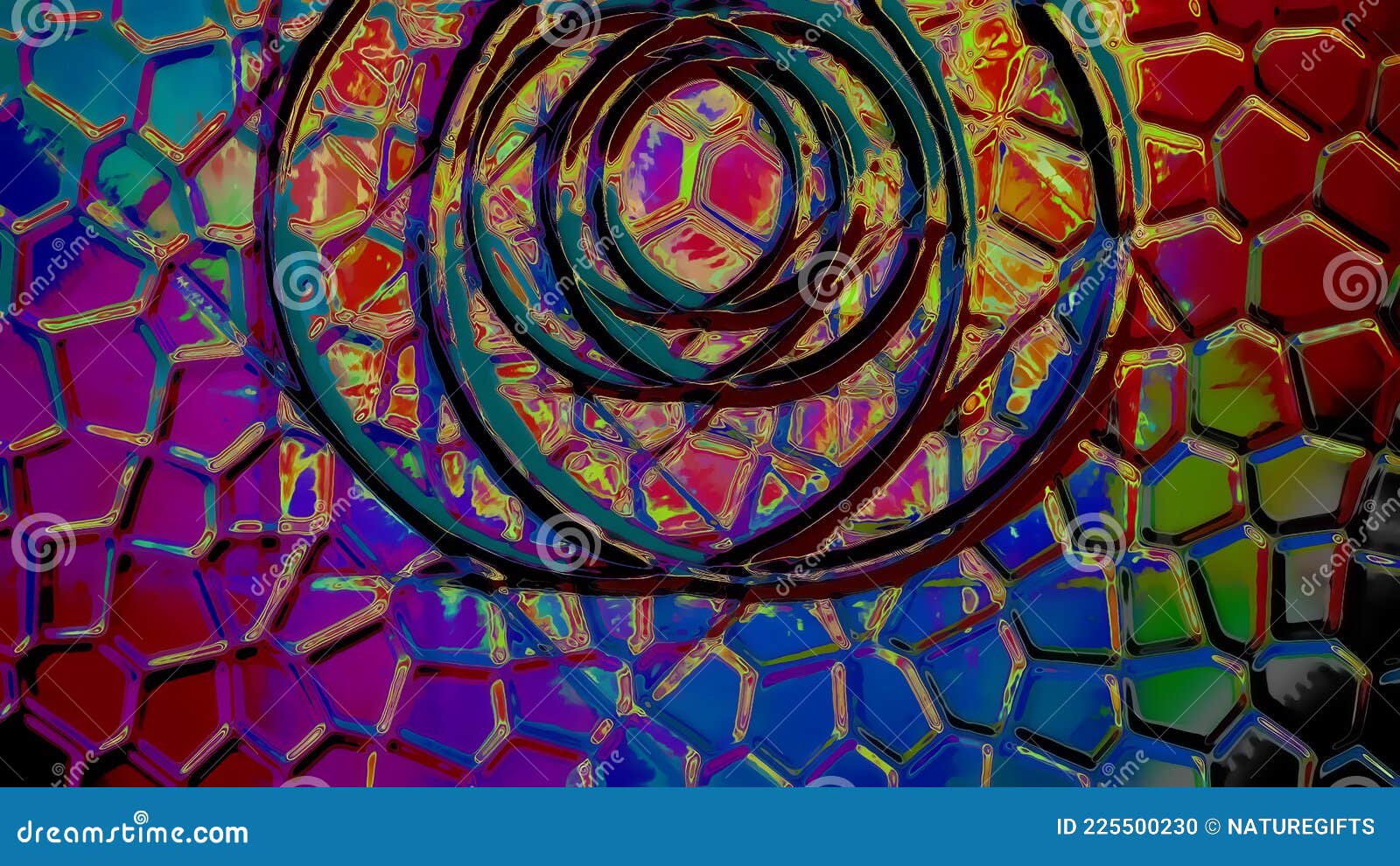 Geometrische Gitter Design Digitale Renderingv Stock Abbildung ...