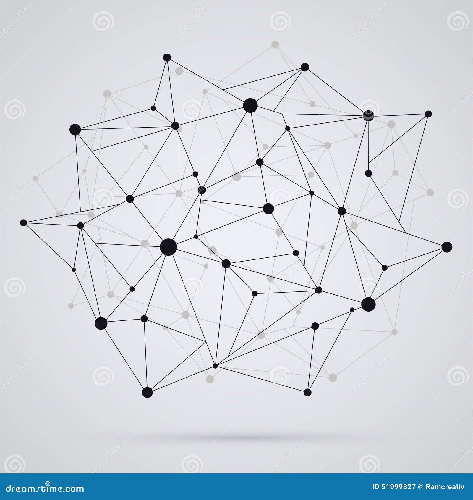 Geometrische Ð-¡ Onnection Struktur-Netze Polygonaler Hintergrund B ...