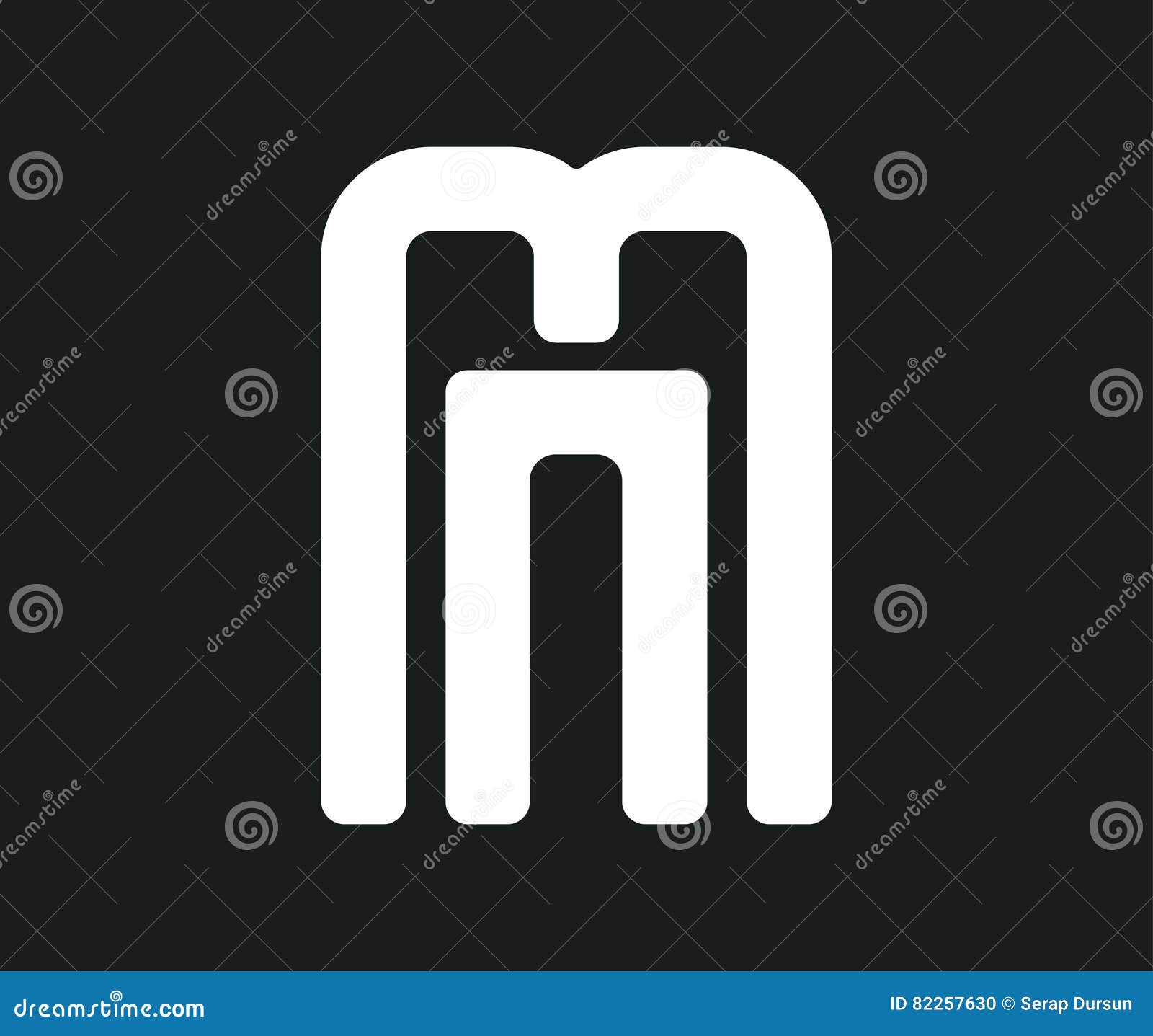 Geometrisches Mangan-Logo vektor abbildung. Illustration von elegant ...