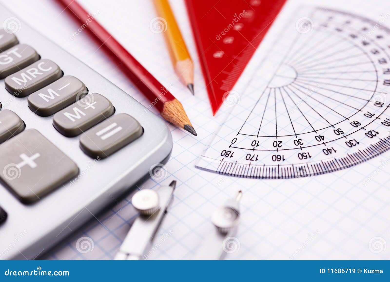 Geometry stock image. Image of study, calculator, yellow - 11686719