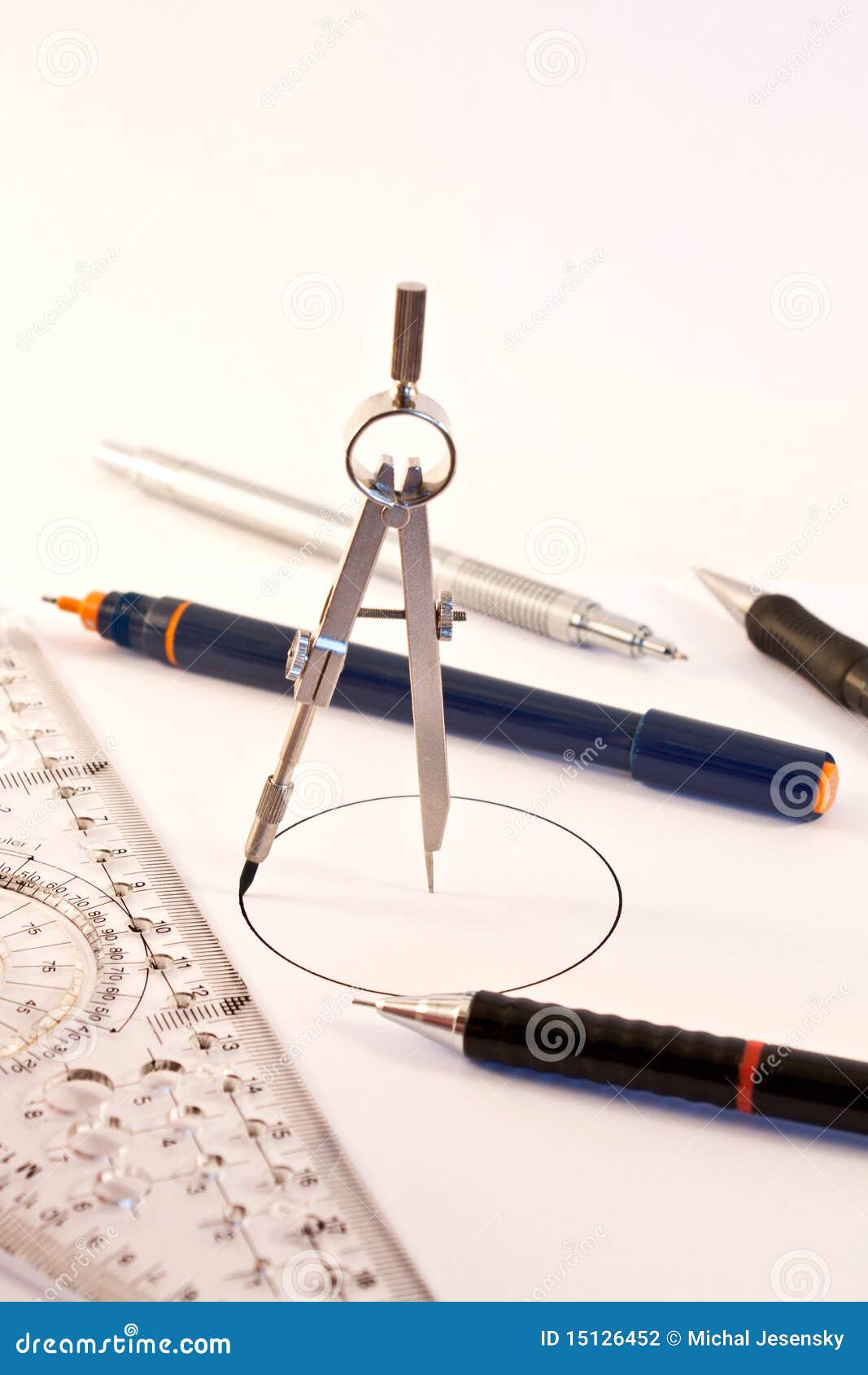 Geometry stock photo. Image of geometry, circle, contractor - 15126452