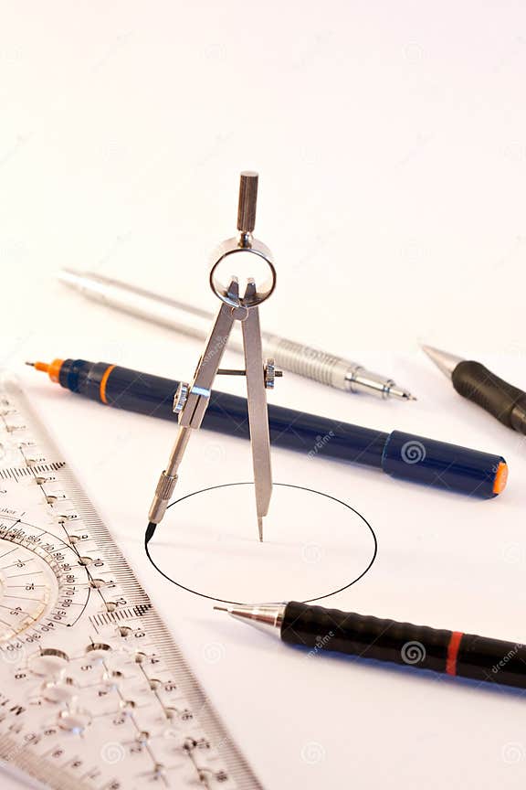 Geometry stock photo. Image of geometry, circle, contractor - 15126452