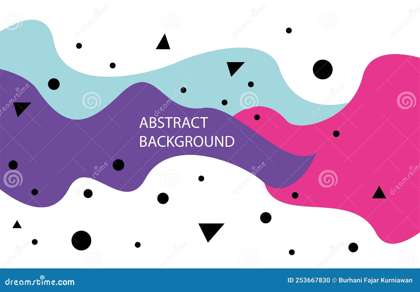 Abstract Colorful Fluid Geometric Background Stock Vector ...